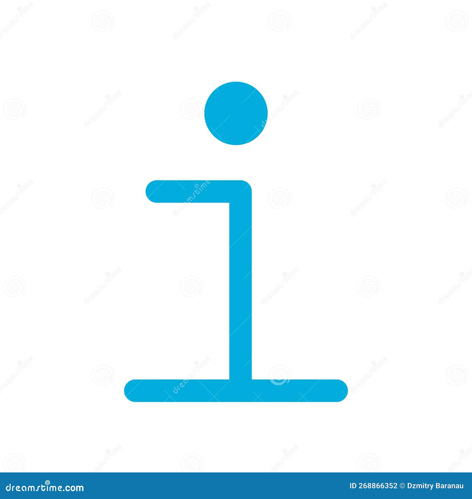 Information Icon Line Isolated on White Background. Black Flat Thin ...