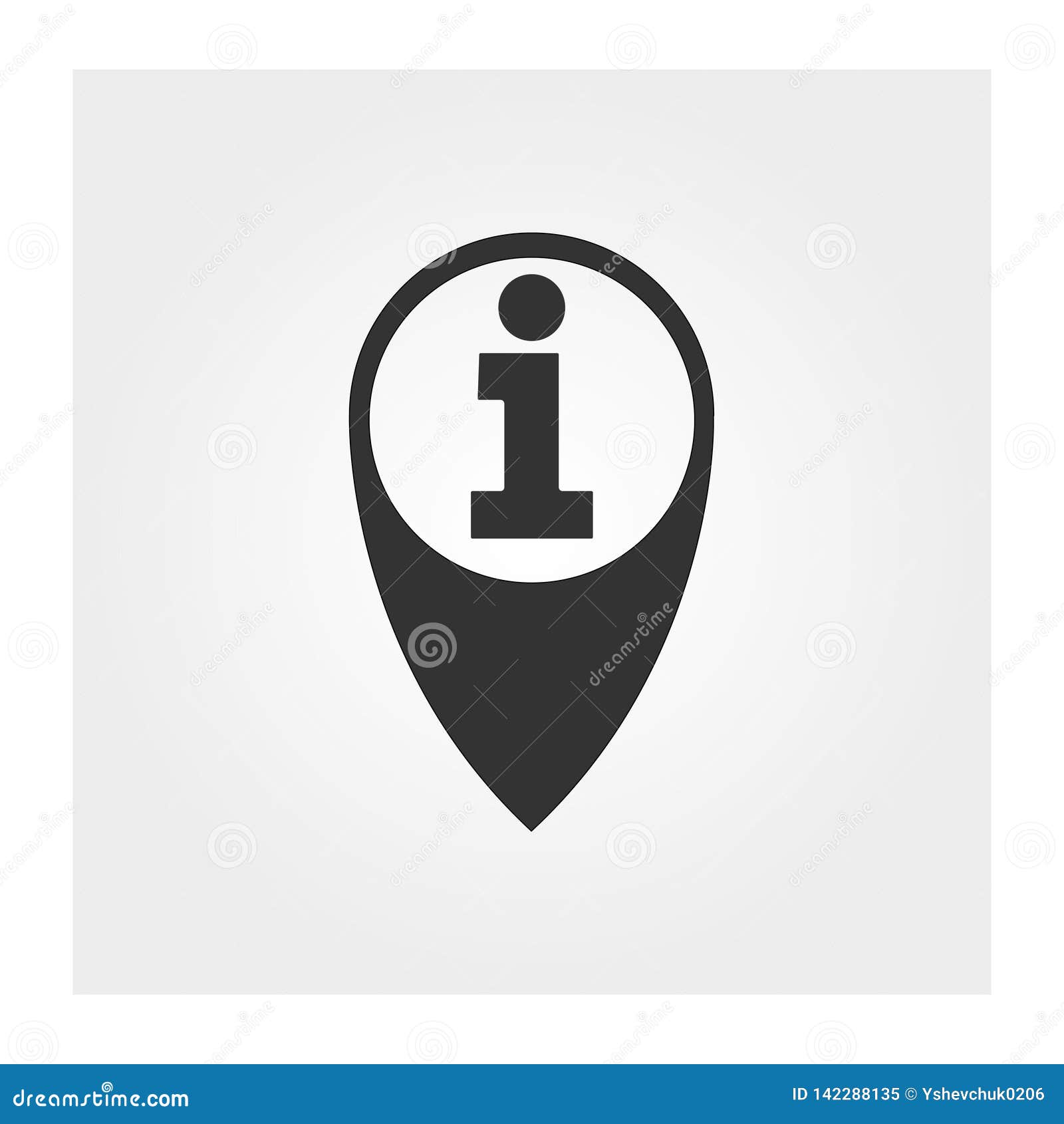 Information Icon. Information Medium. Gray Background. Vector ...