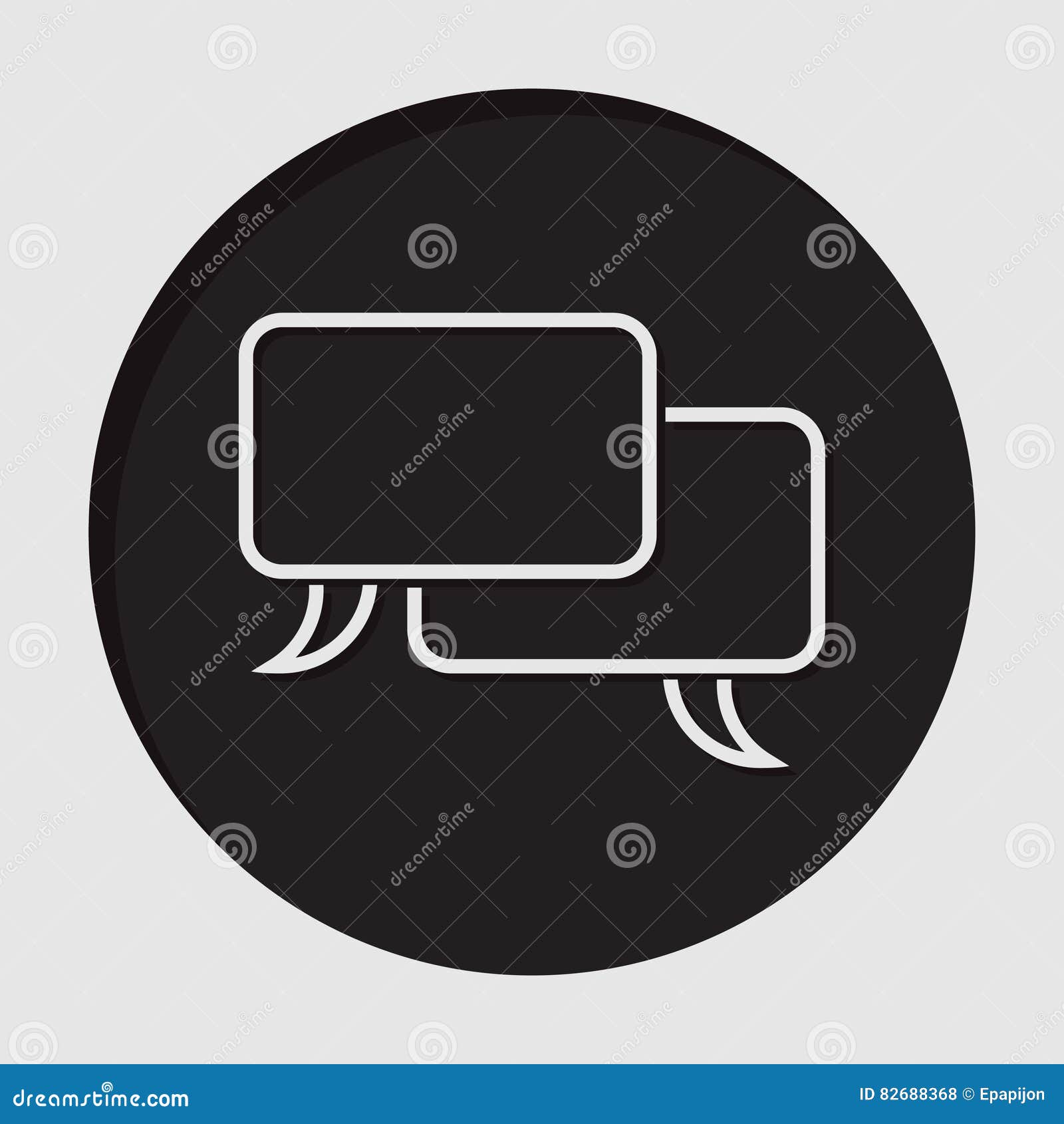 Information Icon, Outline Speech Bubbles Stock Vector - Illustration of ...