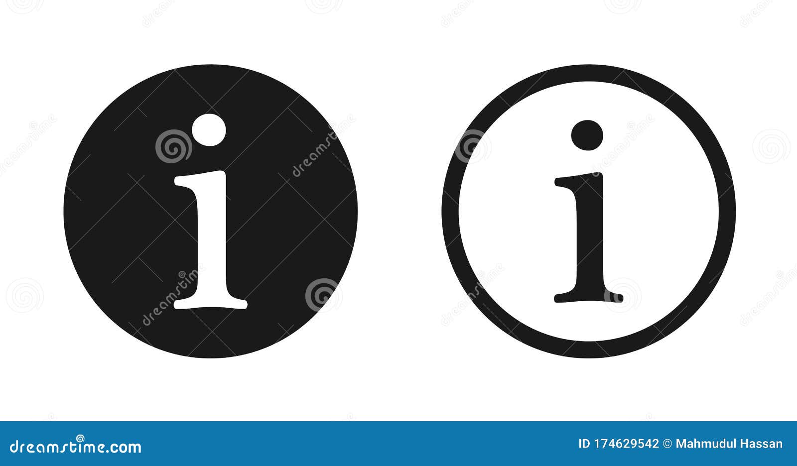 Information Icon Set Vector Sign in White Background Stock Vector ...