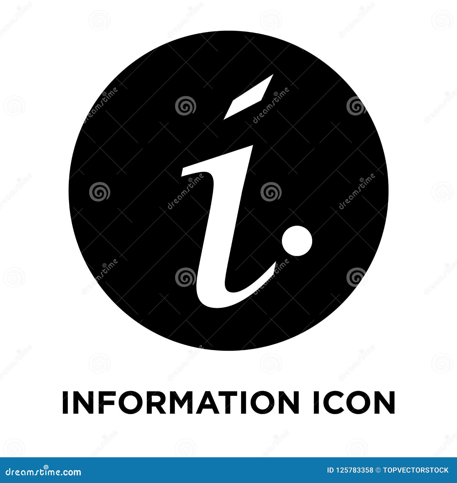 Information Icon Vector Isolated on White Background, Logo Concept of ...