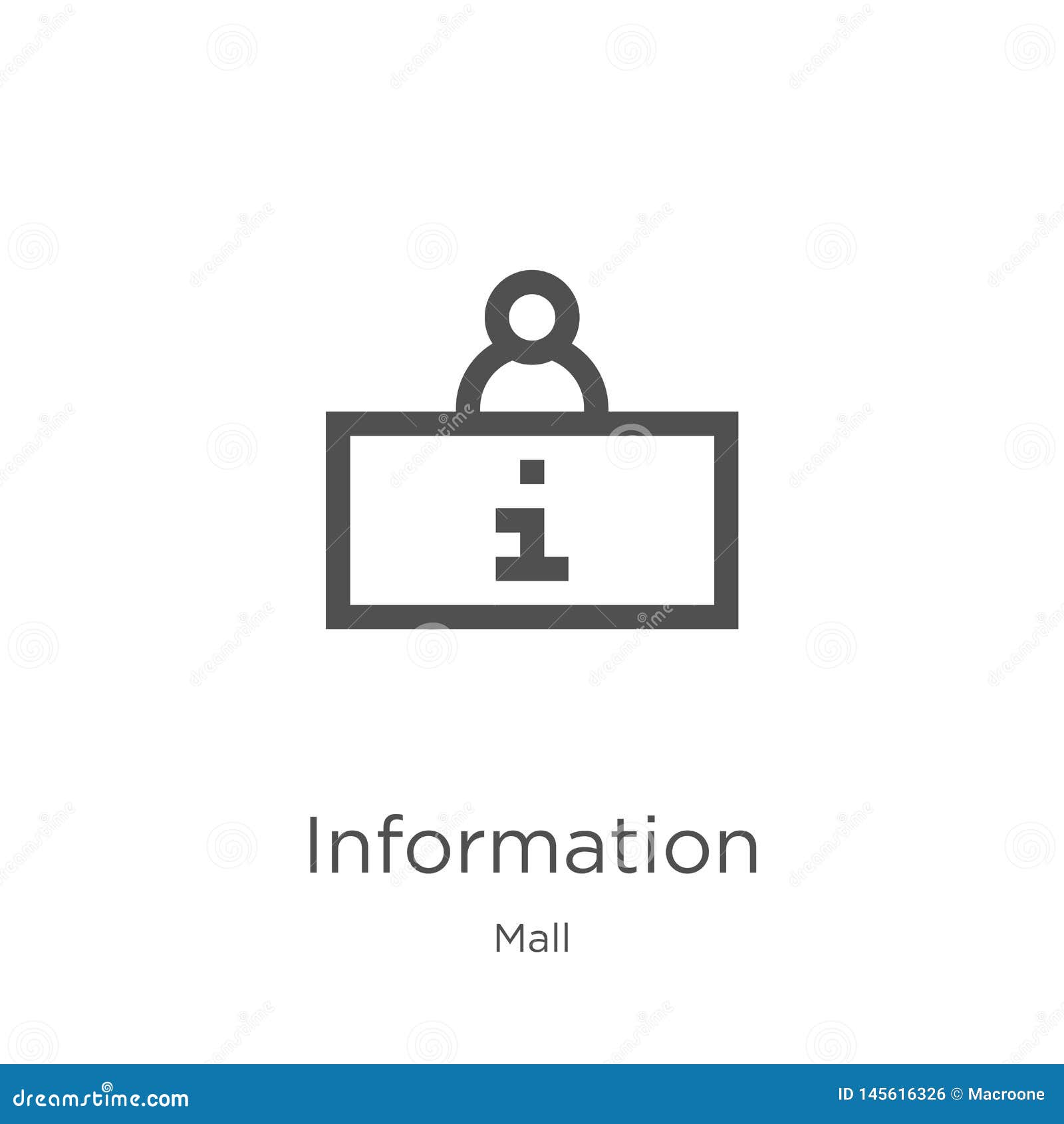 Information Icon Vector from Mall Collection. Thin Line Information ...
