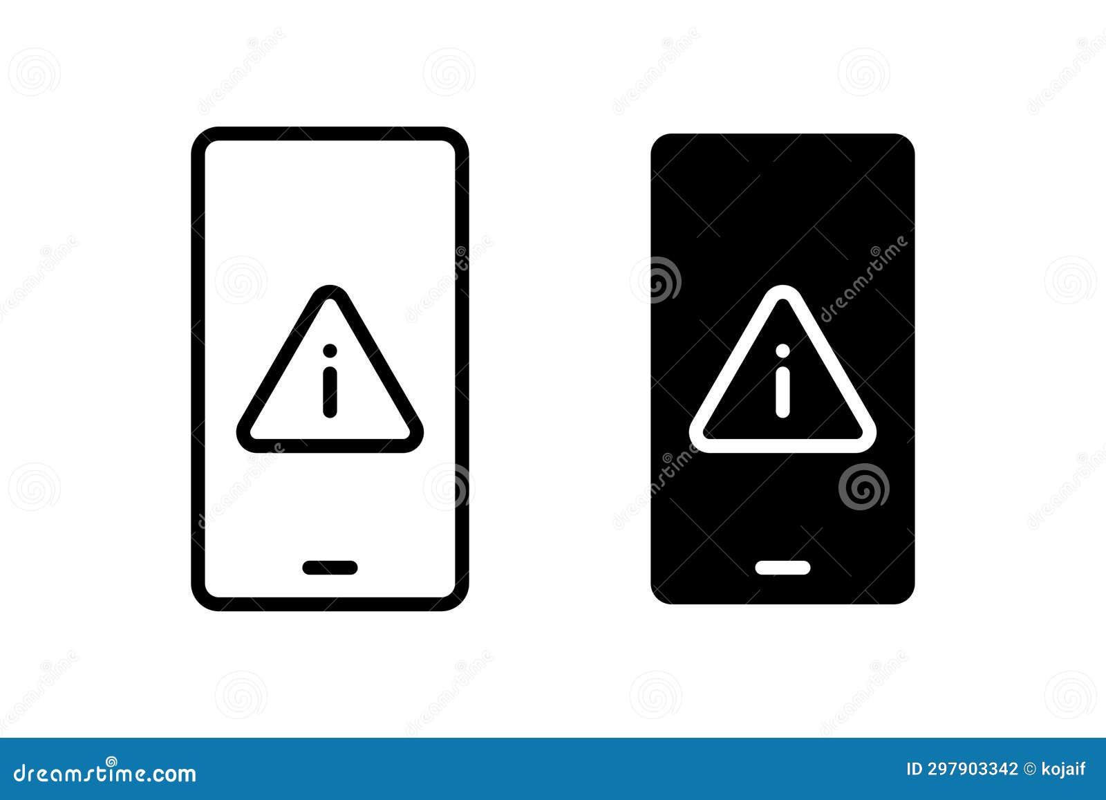 Information Icon Vector Set. Smartphone Warning Symbol Stock Vector ...