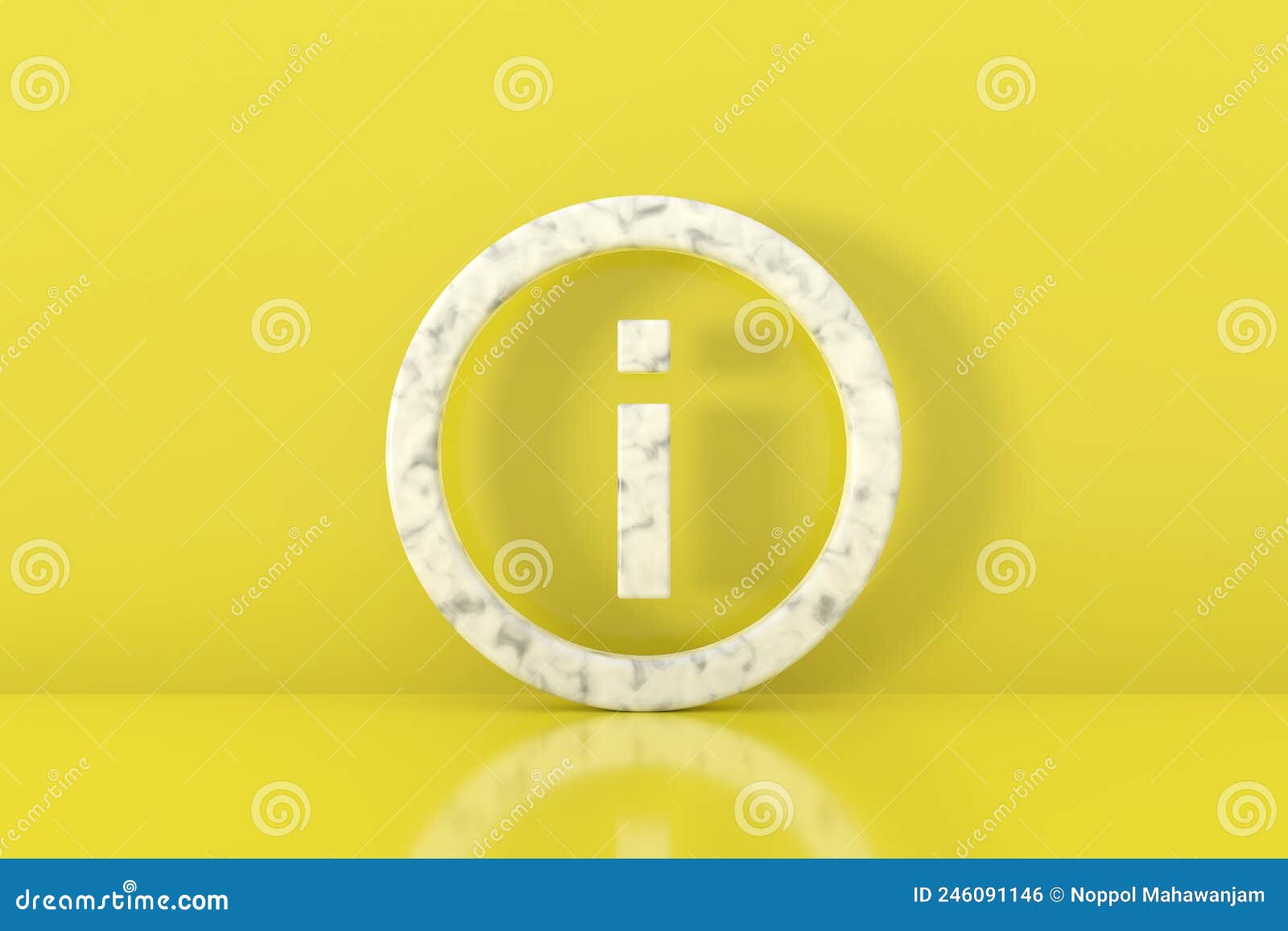 Information Icon for Web Banner. 3D Rendering Stock Illustration ...
