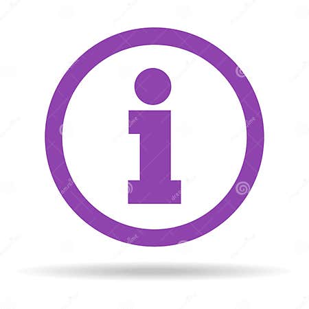 Information Icon on White Background. Stock Illustration - Illustration ...