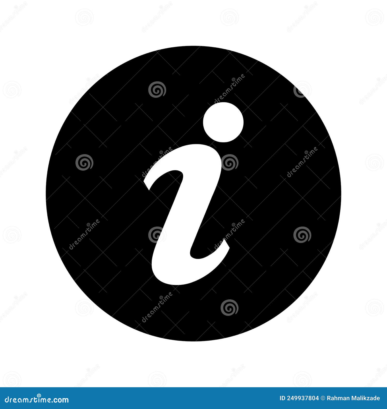 Information Icon on White Background. Vector Illustration Stock Vector ...