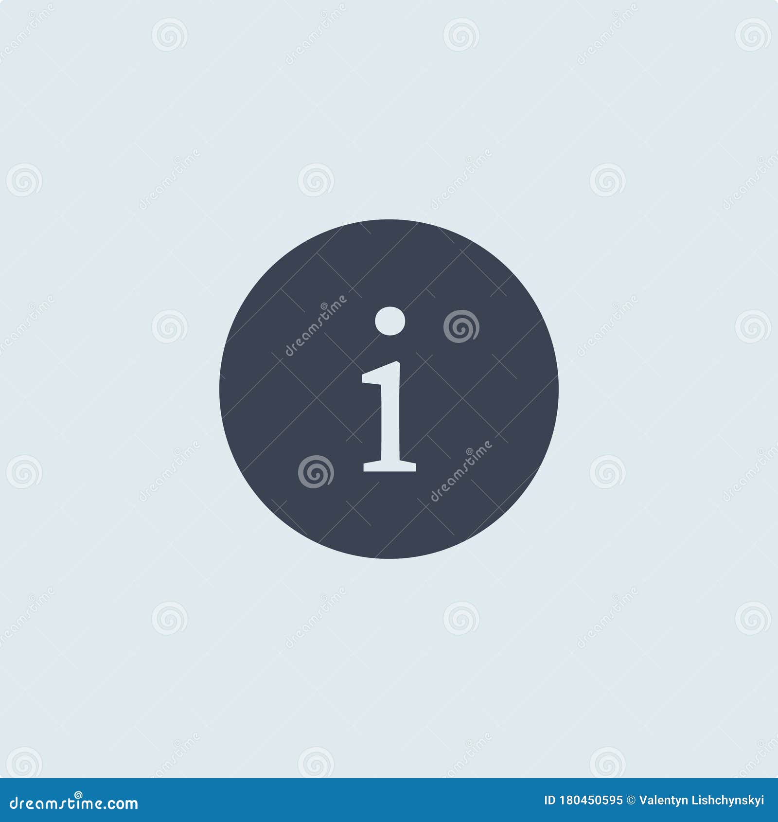 Information Icon on White Blue Background. Vector Symbol Stock Vector ...