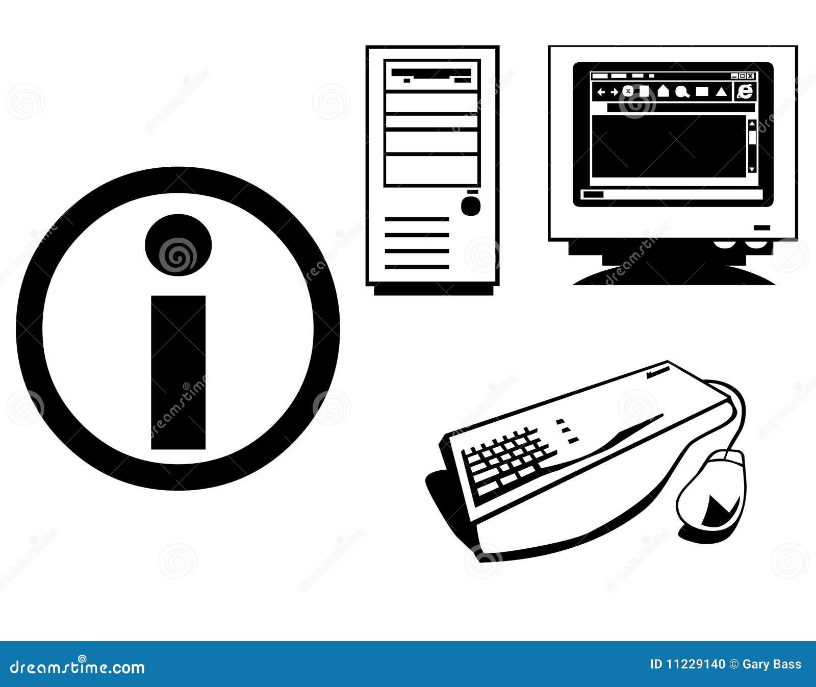 Information Icons. Stop Prohibition Symbol Cartoon Vector ...