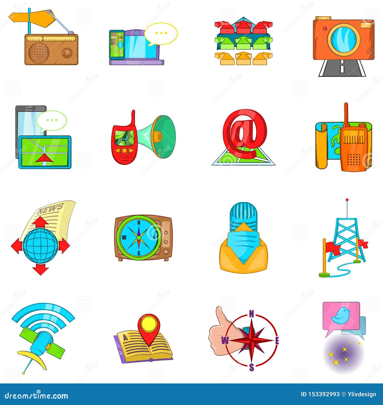 Voiced Consonant Icons Set, Cartoon Style | CartoonDealer.com #108747675