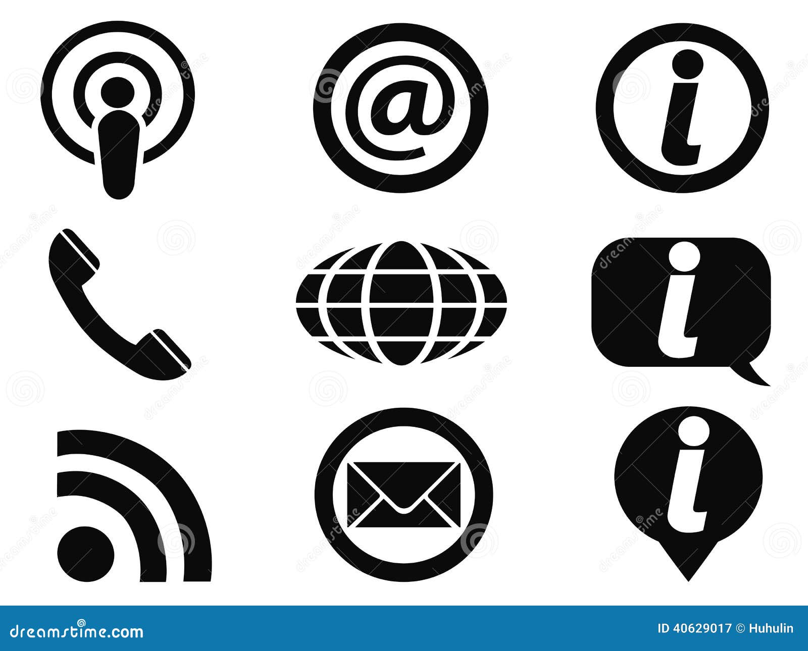 Information icons set stock vector. Illustration of globe - 40629017