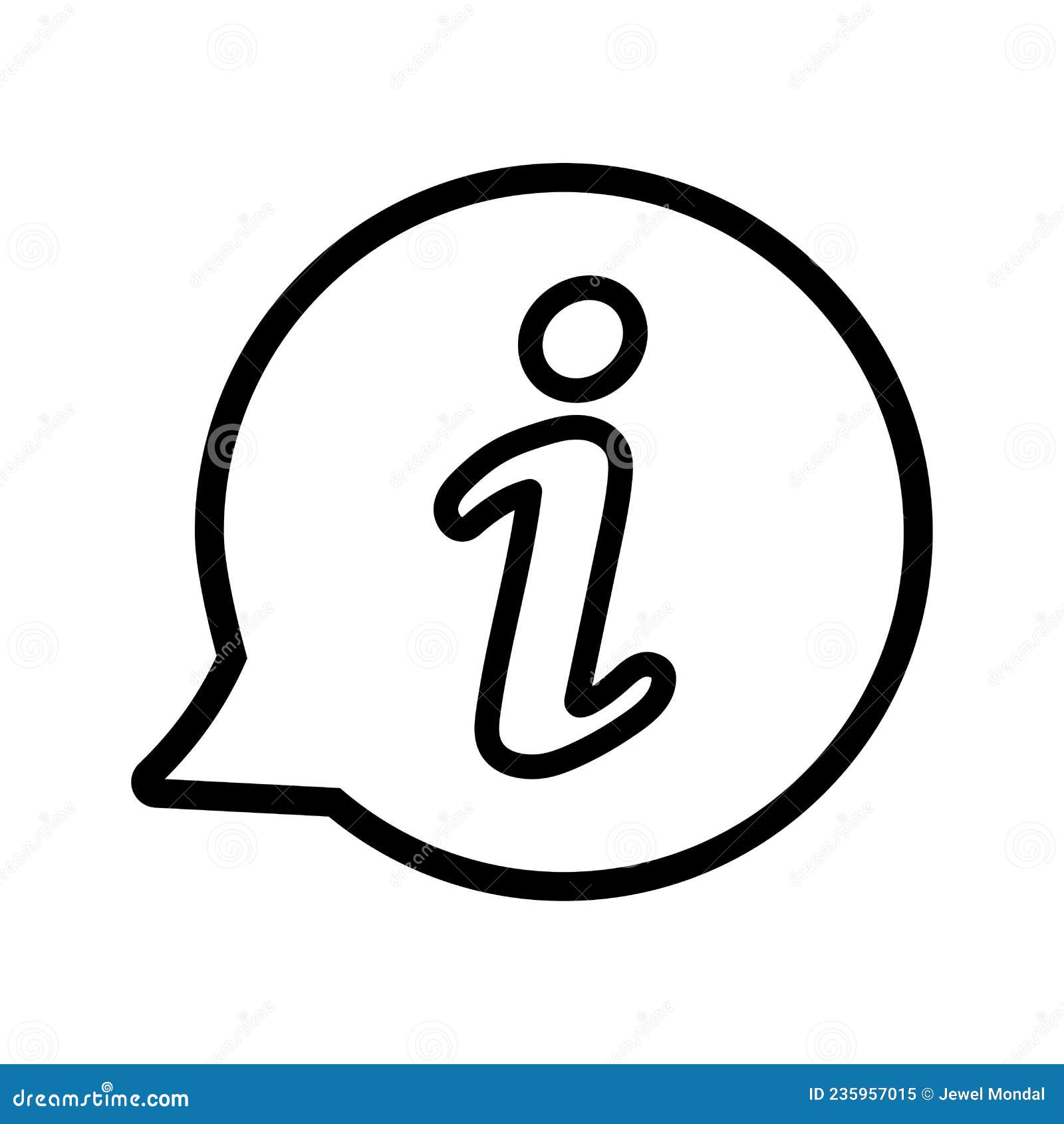 Information, Instruction, Notification Icon. Black Vector Sketch. Stock ...