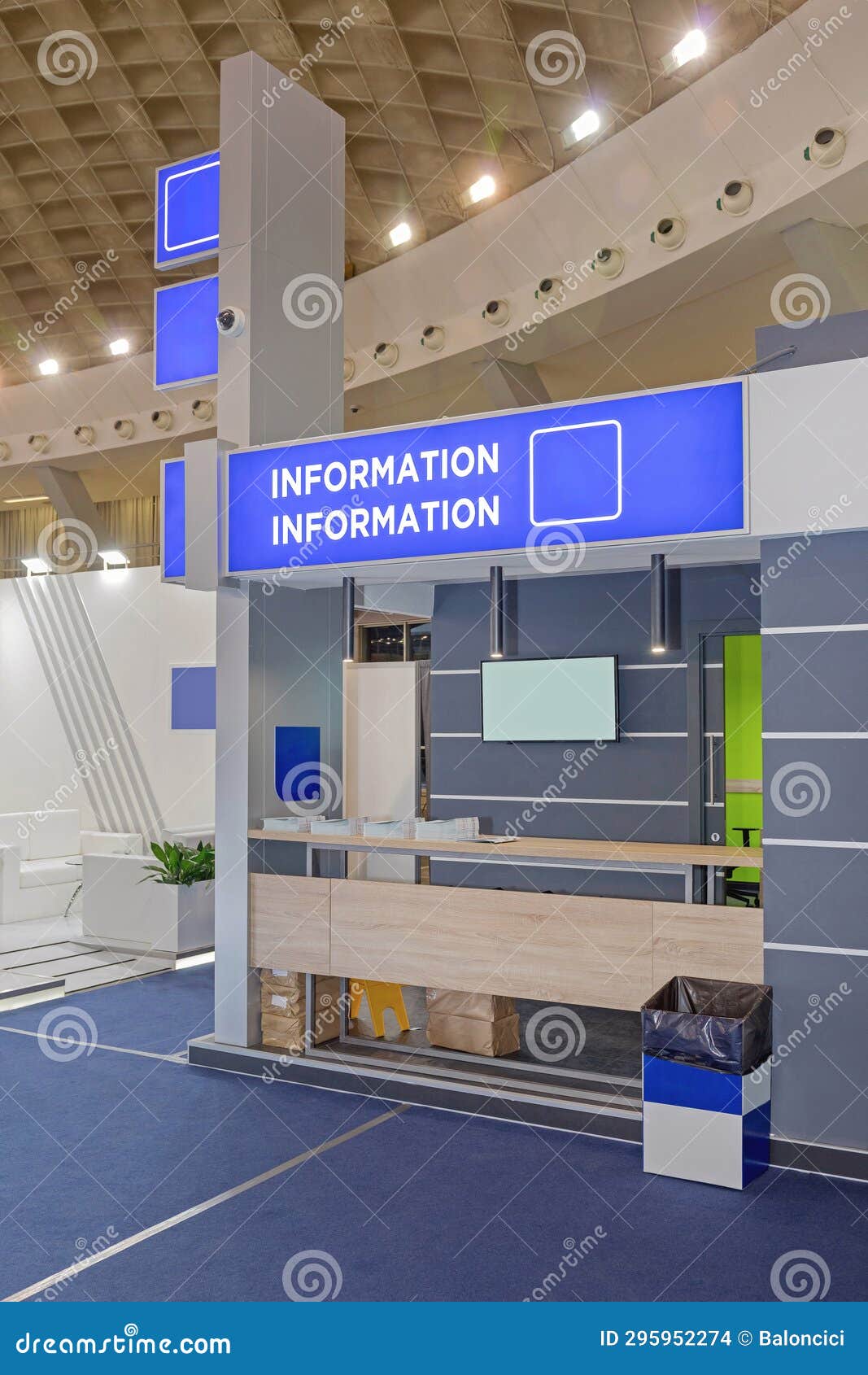 Information Kiosk Hall stock photo. Image of information - 295952274