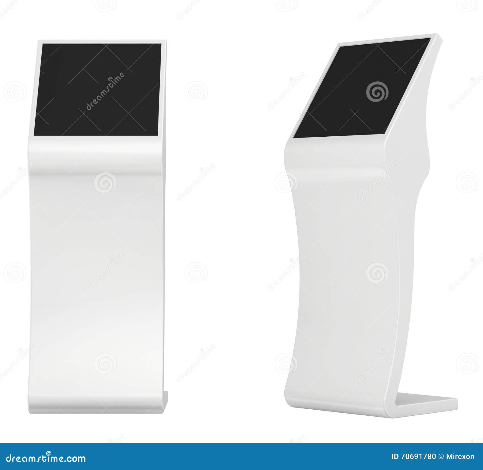 Information Kiosk. Information Terminal Stock Illustration ...