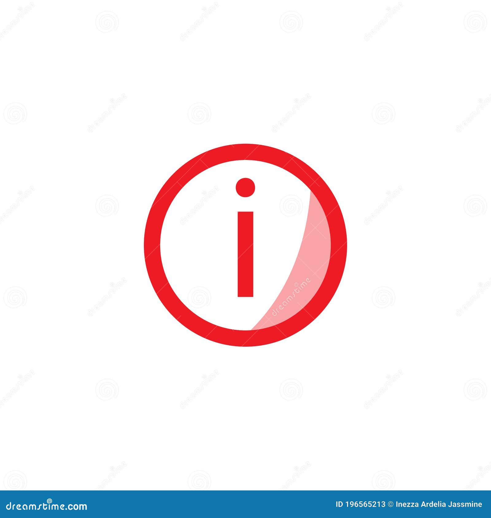 Information Label Icon Vector Template Stock Vector - Illustration of ...