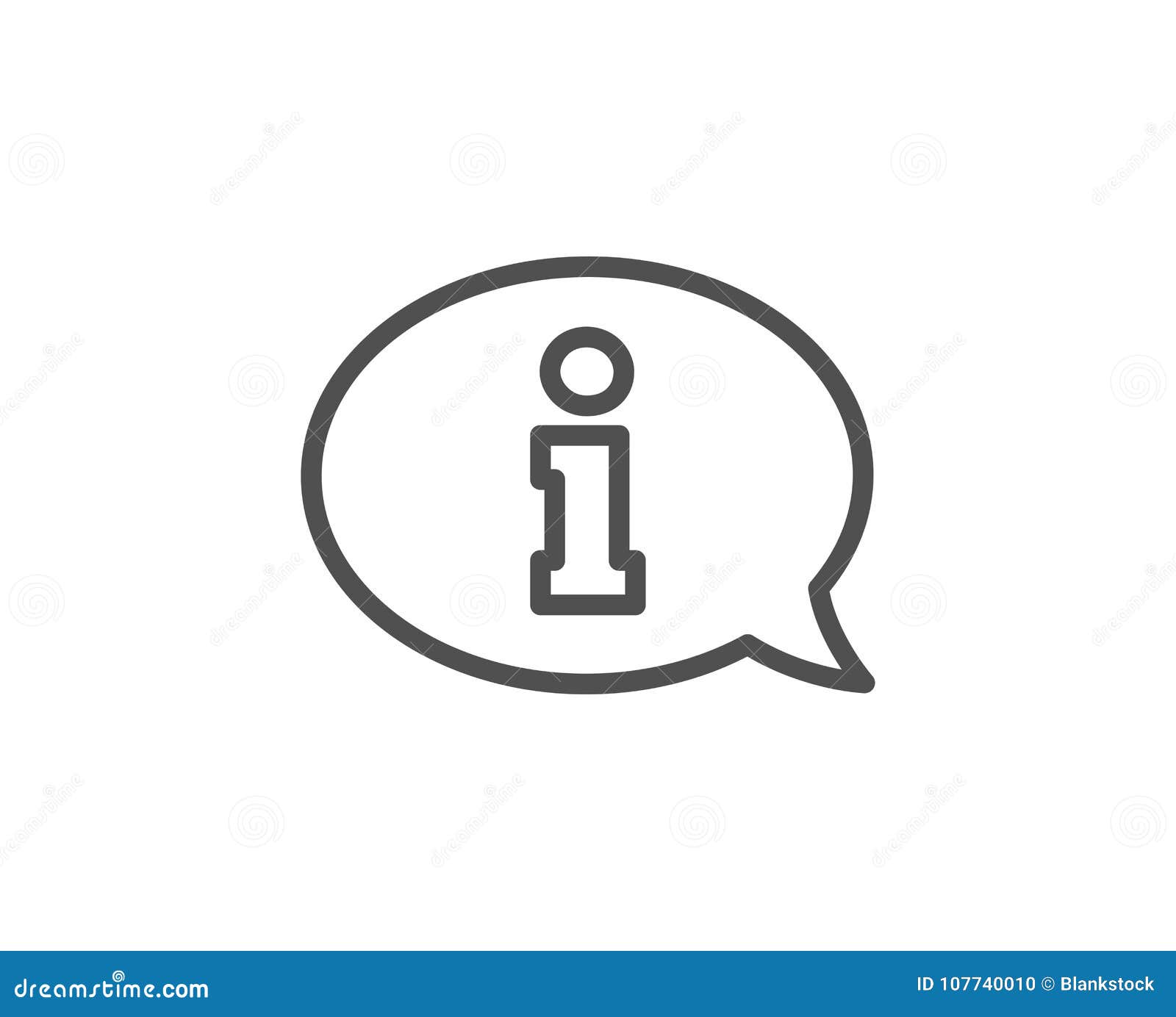 Information Line Icon. Info Center Sign Stock Vector - Illustration of ...