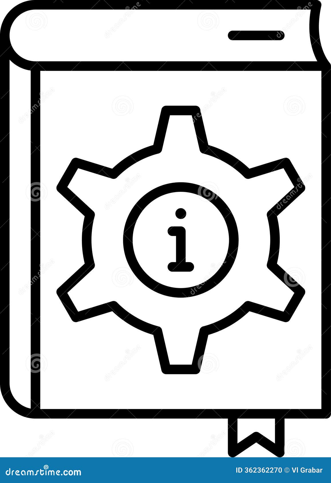 Information Line Icon Vector. Inform, Guide, Privacy Policy, Manual ...