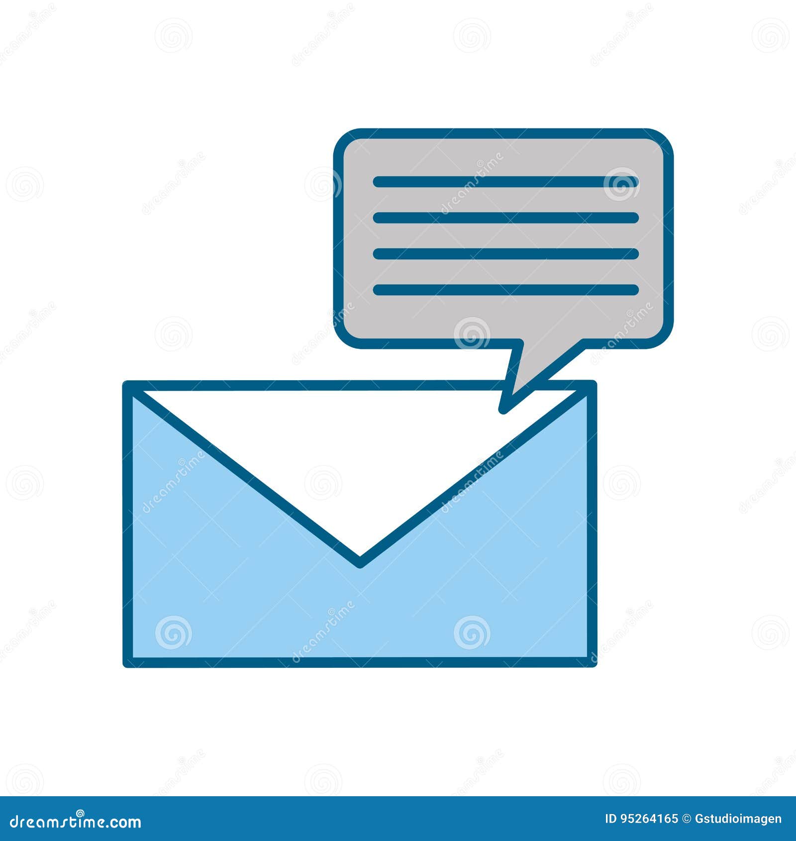 Information mail messages stock vector. Illustration of business - 95264165