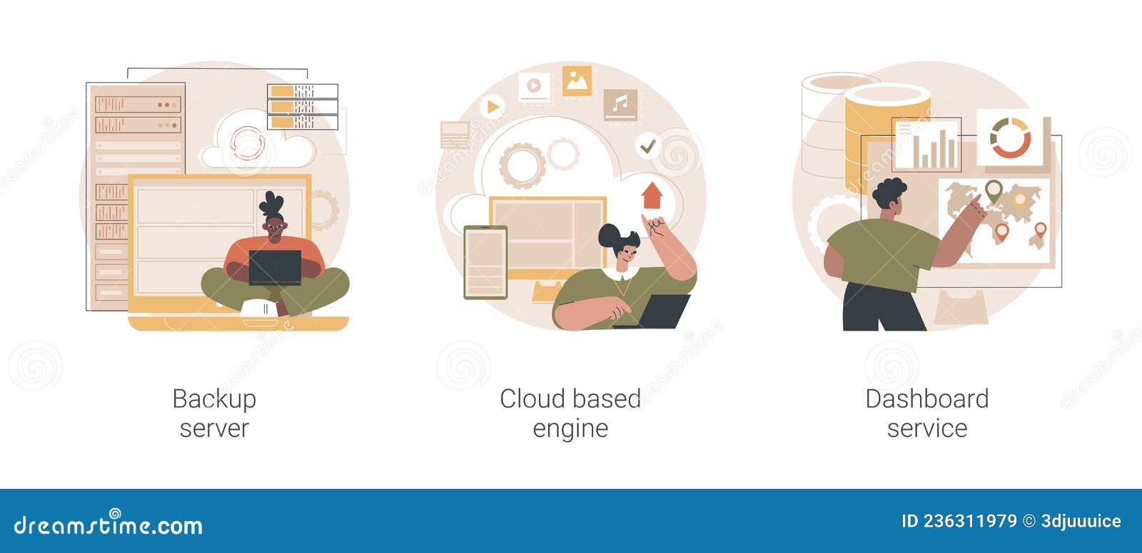 Information Management Abstract Concept Vector Illustrations. Stock ...