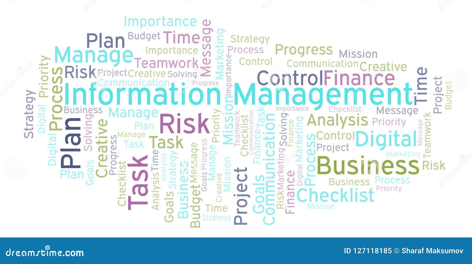 Information Management Word Cloud, Made with Text only. Stock ...