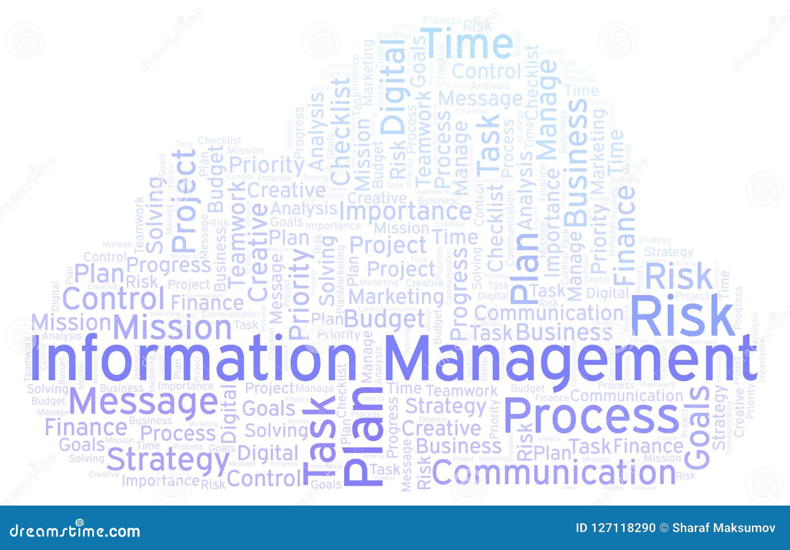 Information Management Word Cloud, Made with Text only. Stock ...