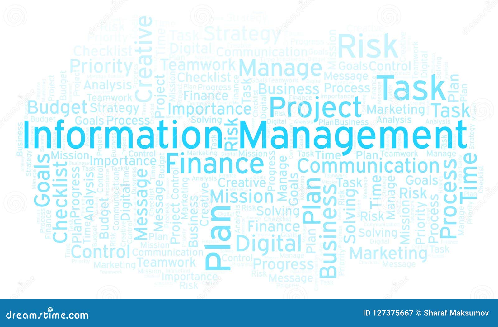 Information Management Word Cloud, Made with Text only. Stock ...