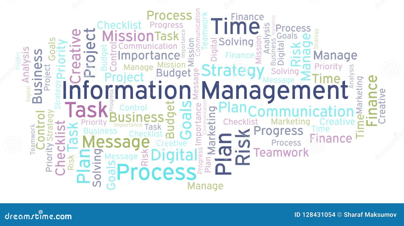 Information Management Word Cloud, Made with Text only. Stock ...