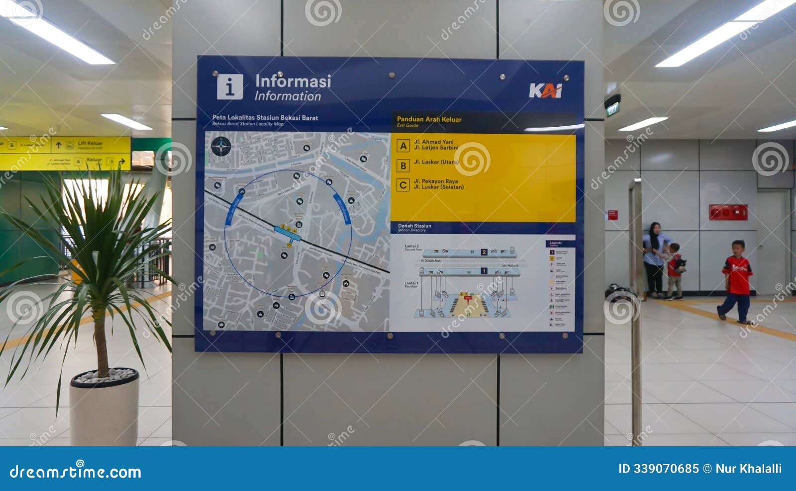Information Map of the Jakarta LRT Train Route Editorial Image - Image ...