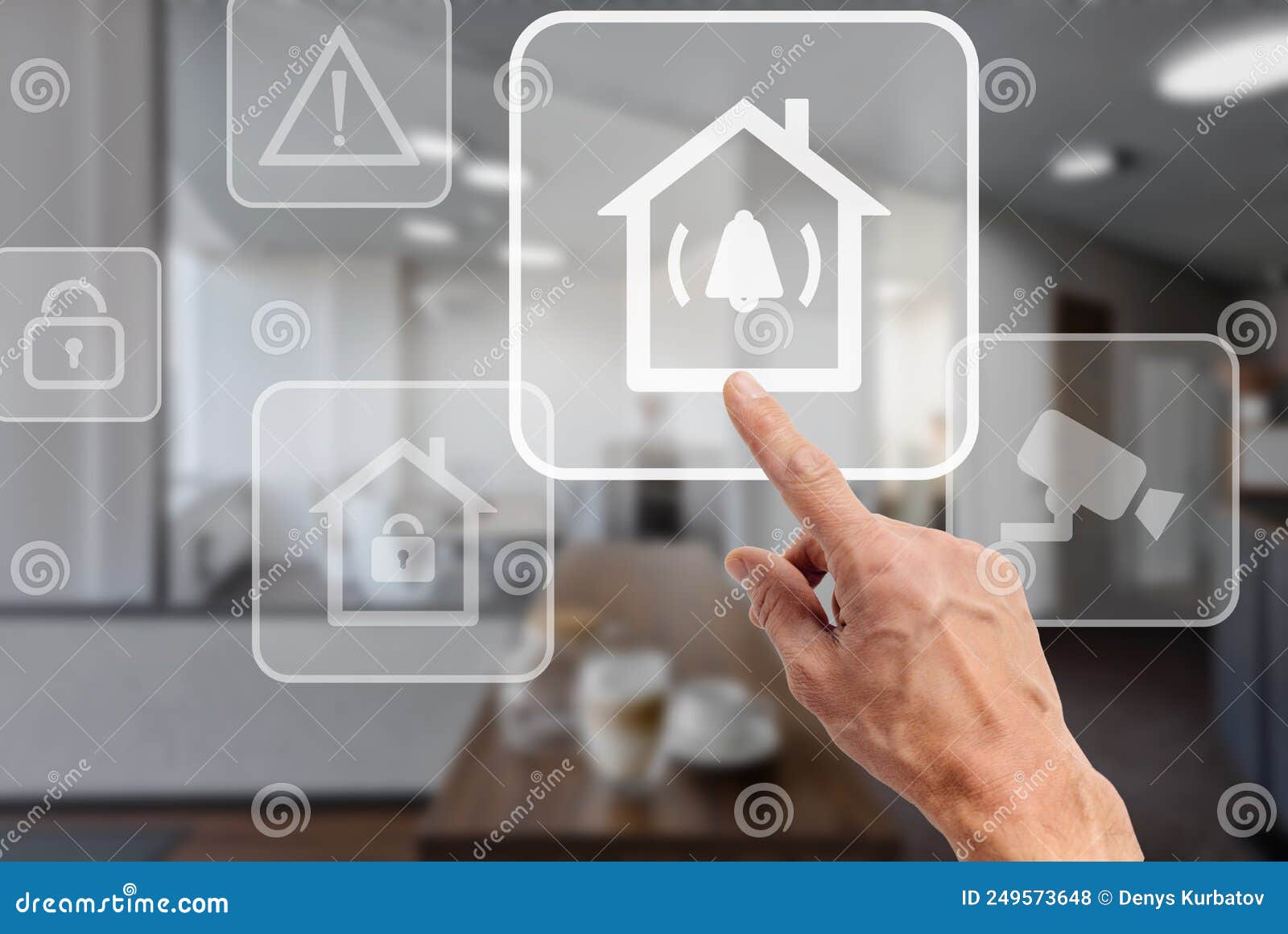 House Security Notification Stock Photo - Image of management ...