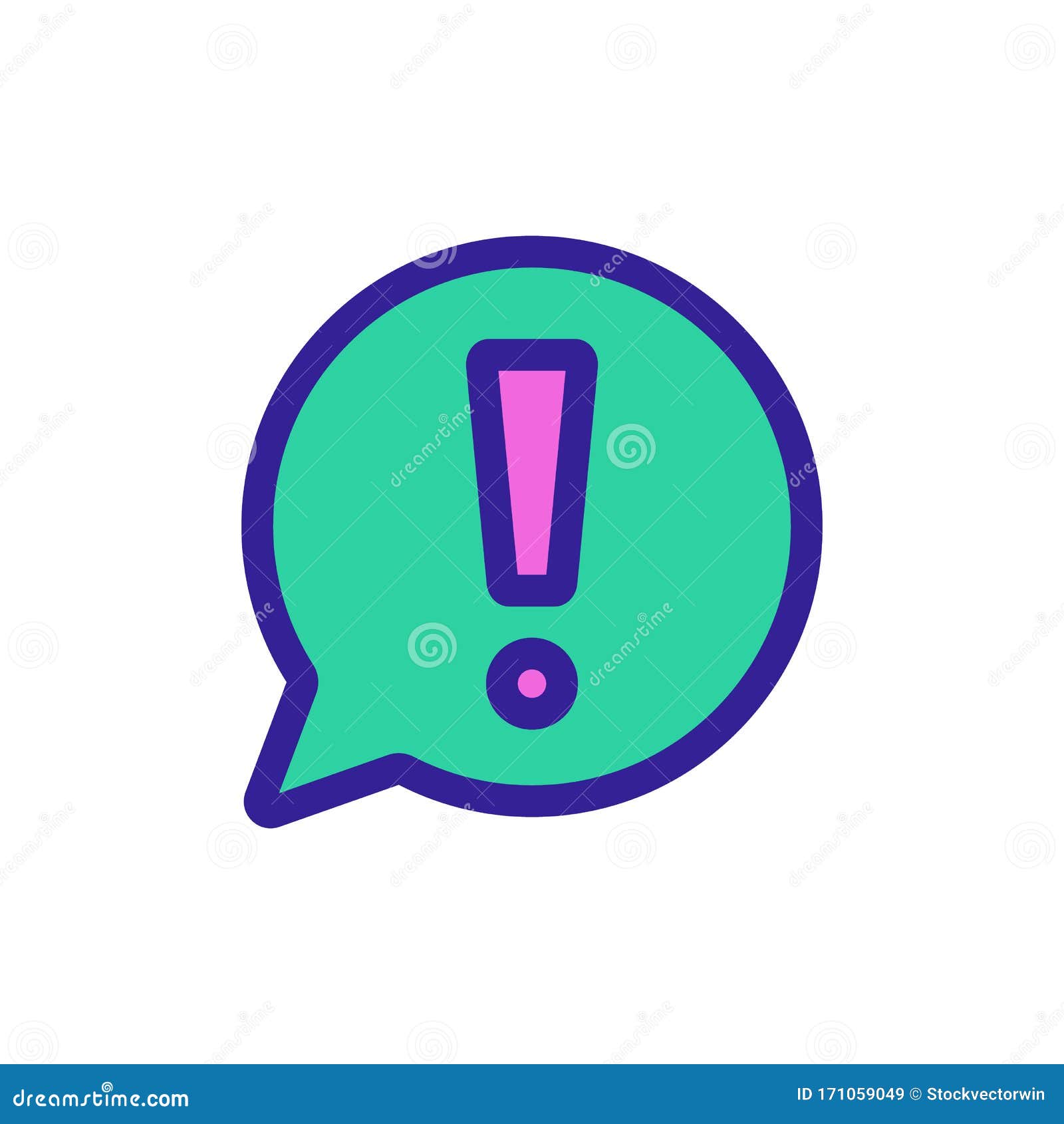 Information Message Icon Vector. Isolated Contour Symbol Illustration ...