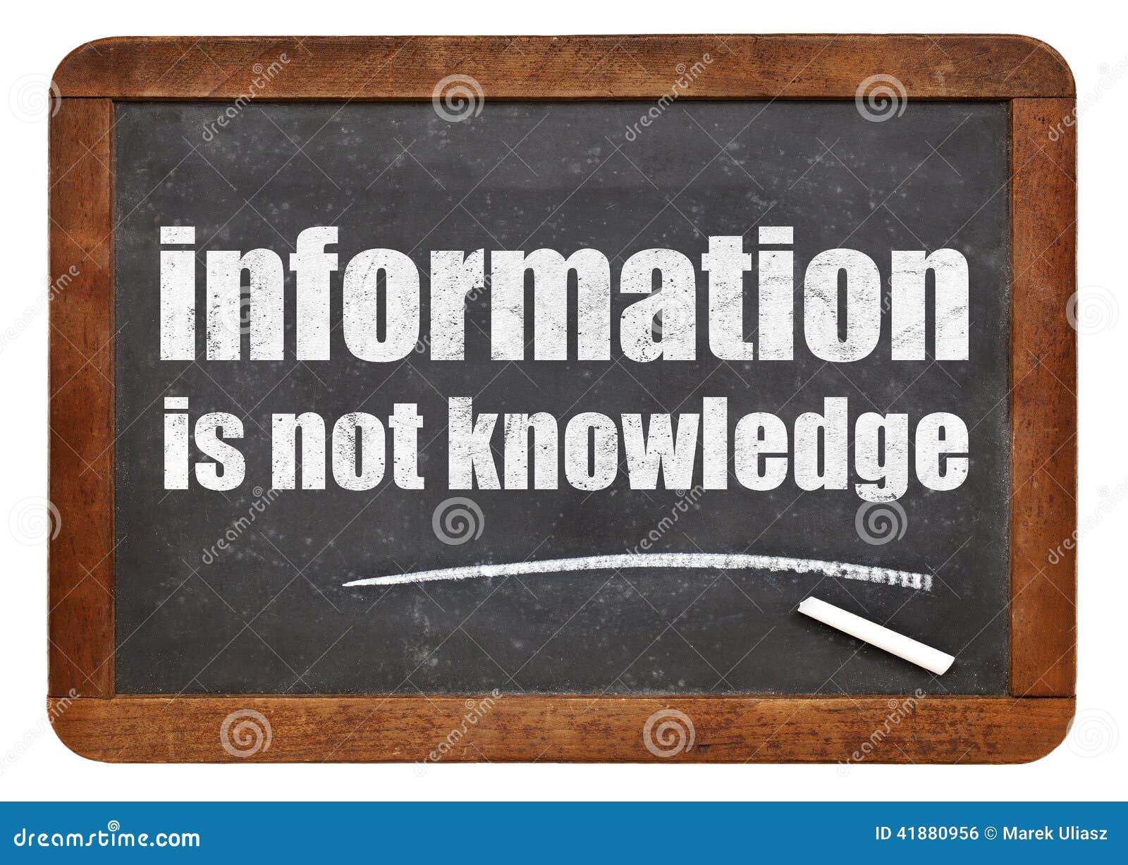 Information is Not Knowledge Quote Stock Photo - Image of vintage ...