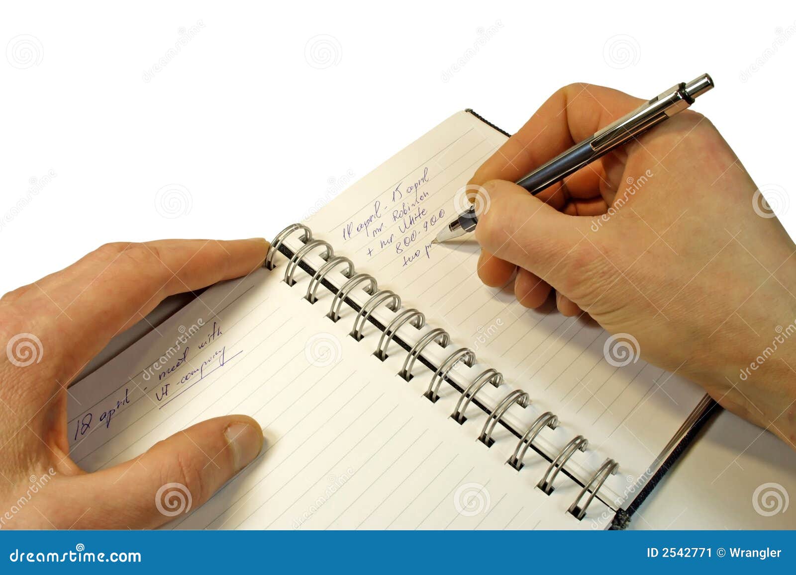 The Information in a Notebook. Stock Image - Image of equipment ...