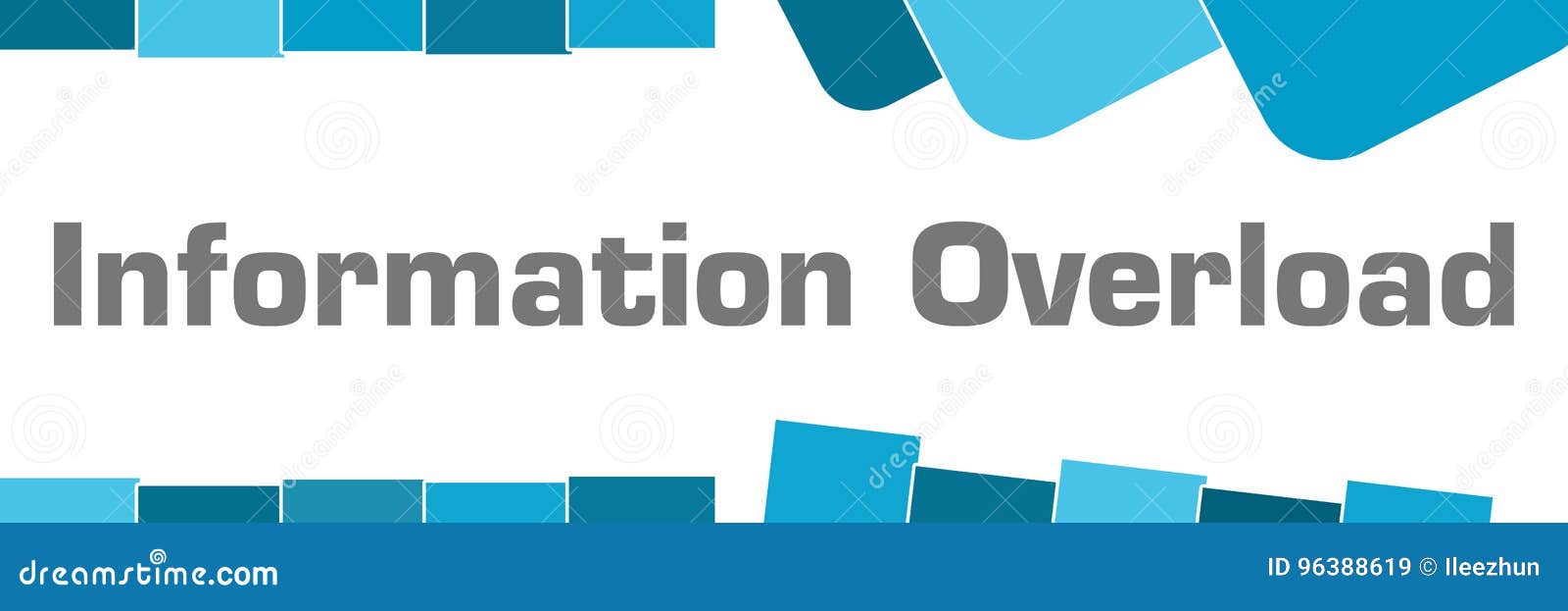 Information Overload Blue Abstract Shapes Background Stock Illustration ...