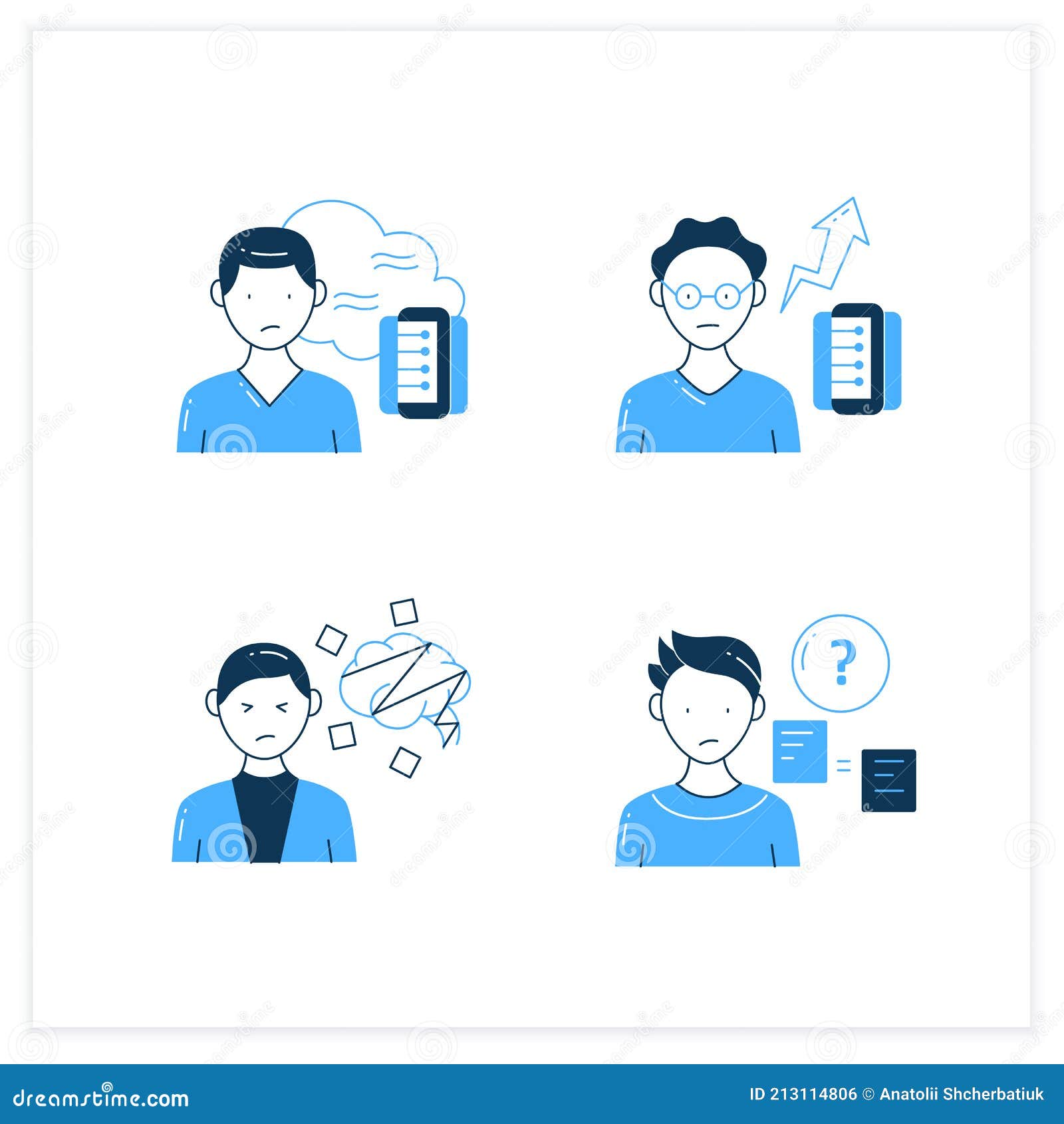 Comparative Information Between Healthy Eye And Glaucoma Eye, Vector ...