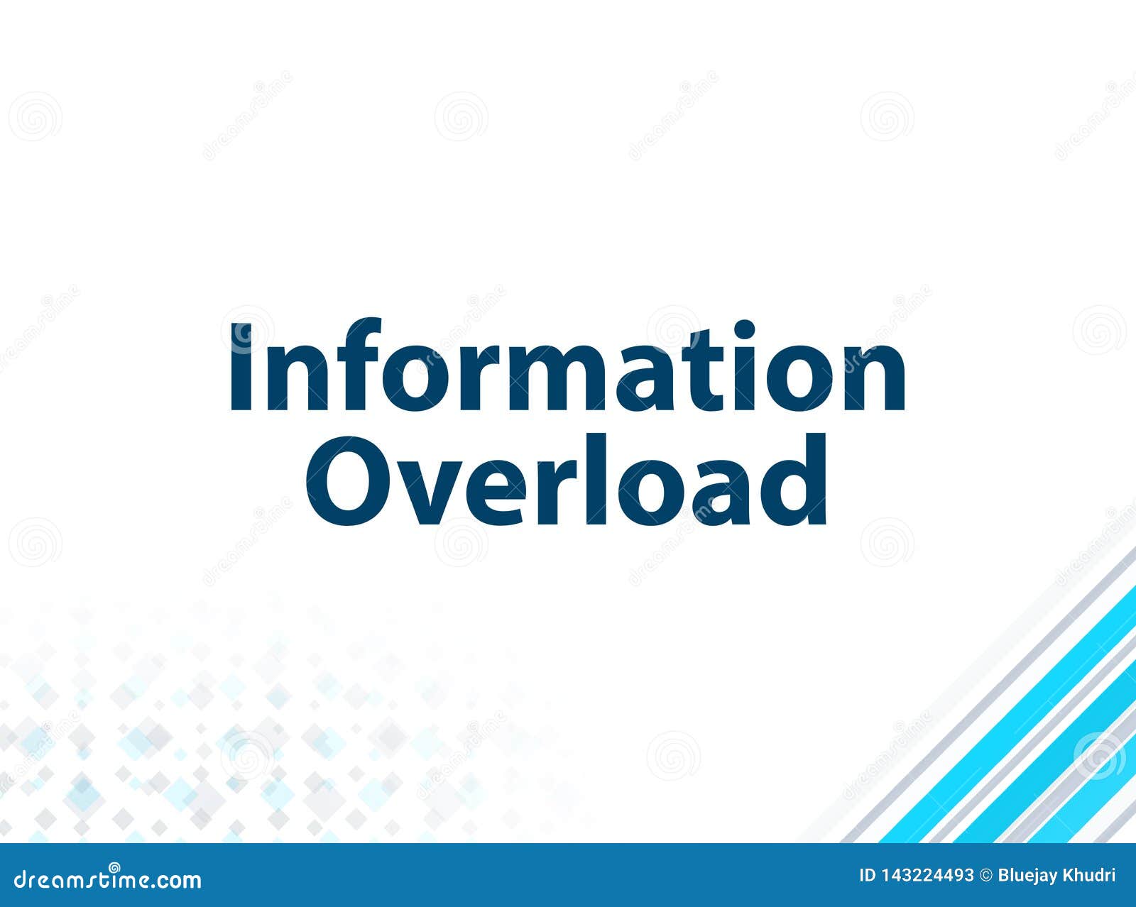 Information Overload Modern Flat Design Blue Abstract Background Stock ...