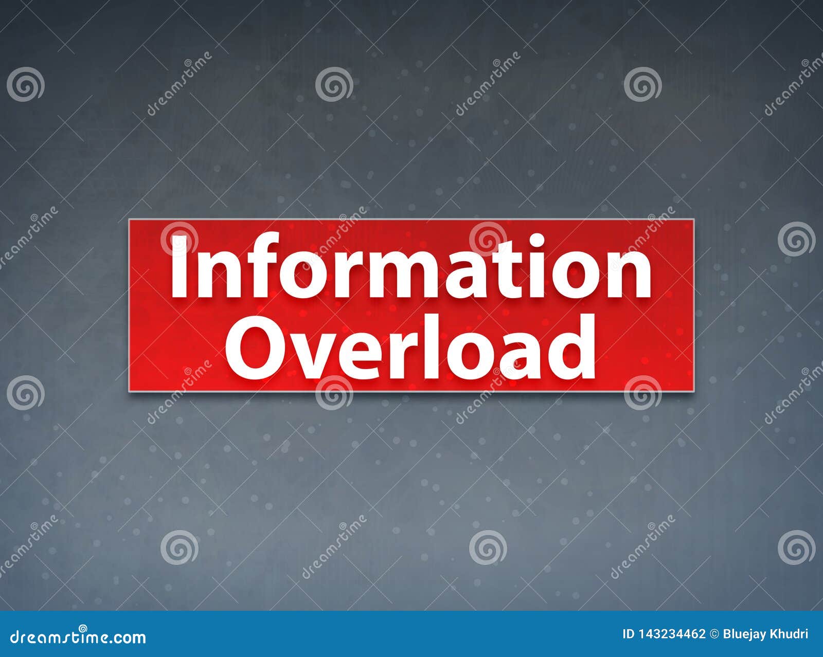 Information Overload Red Banner Abstract Background Stock Illustration ...