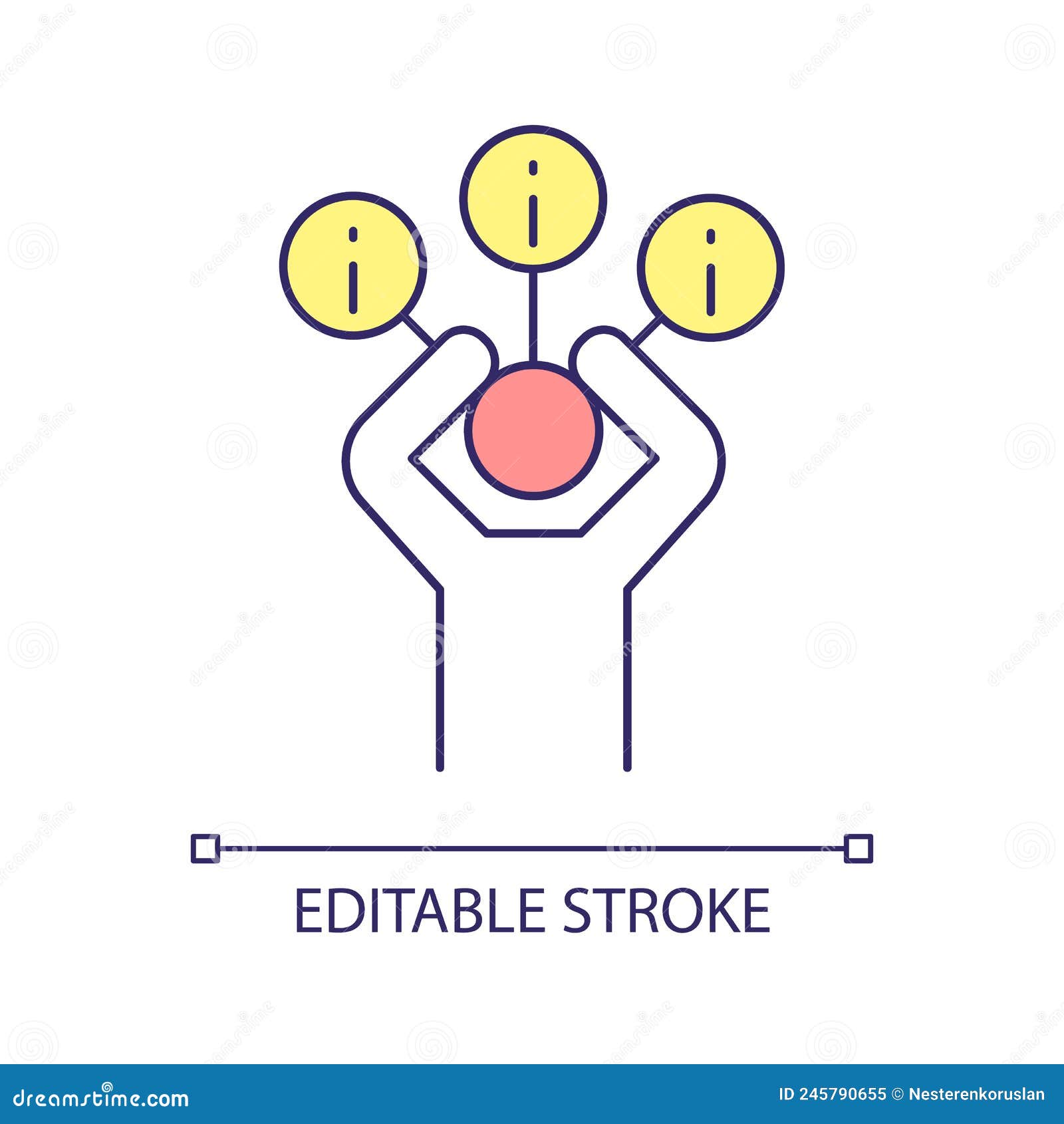 Information Overload RGB Color Icon Stock Vector - Illustration of ...