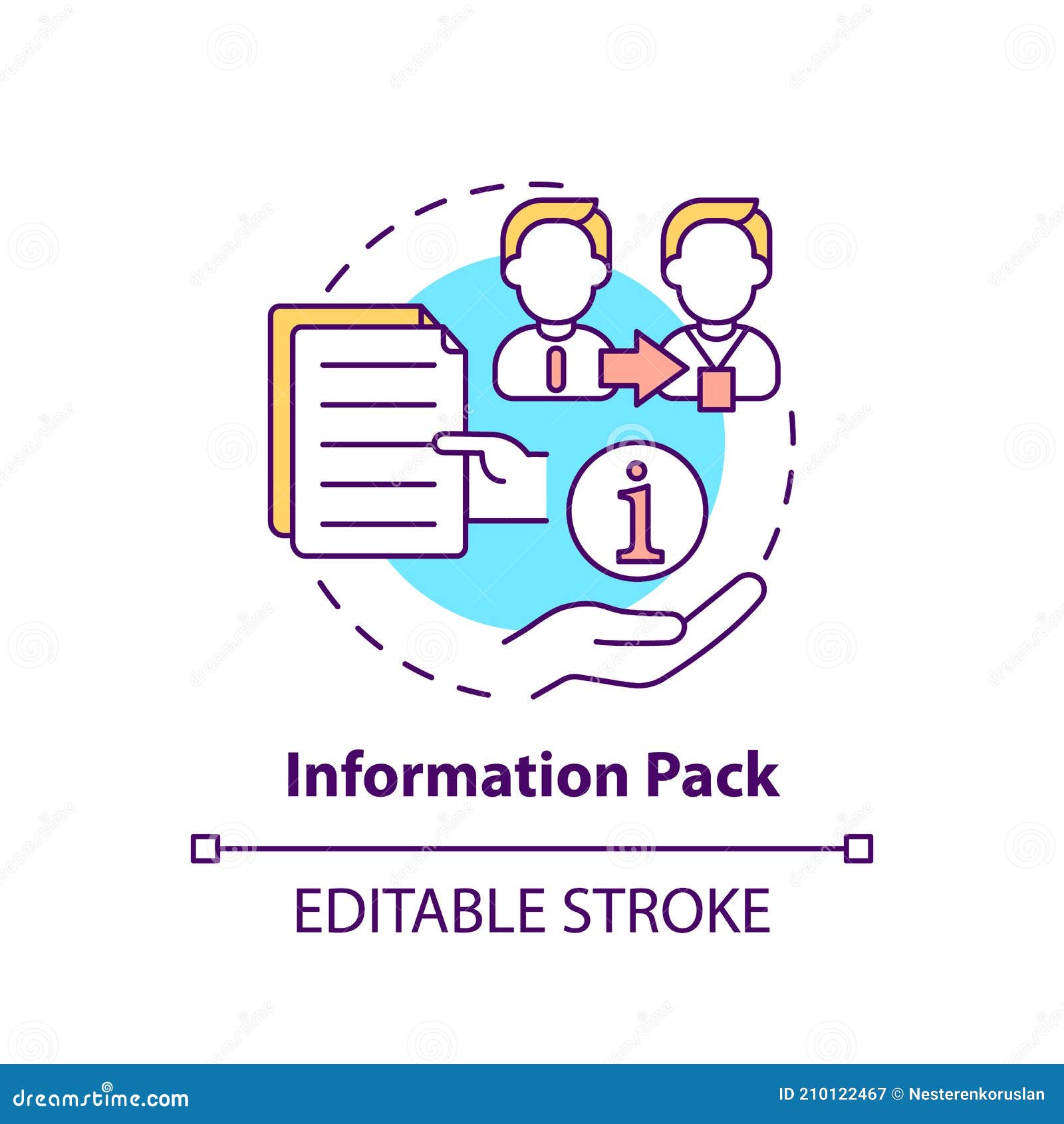 Disciplinary Policies Blue Gradient Concept Icon Cartoon Vector ...