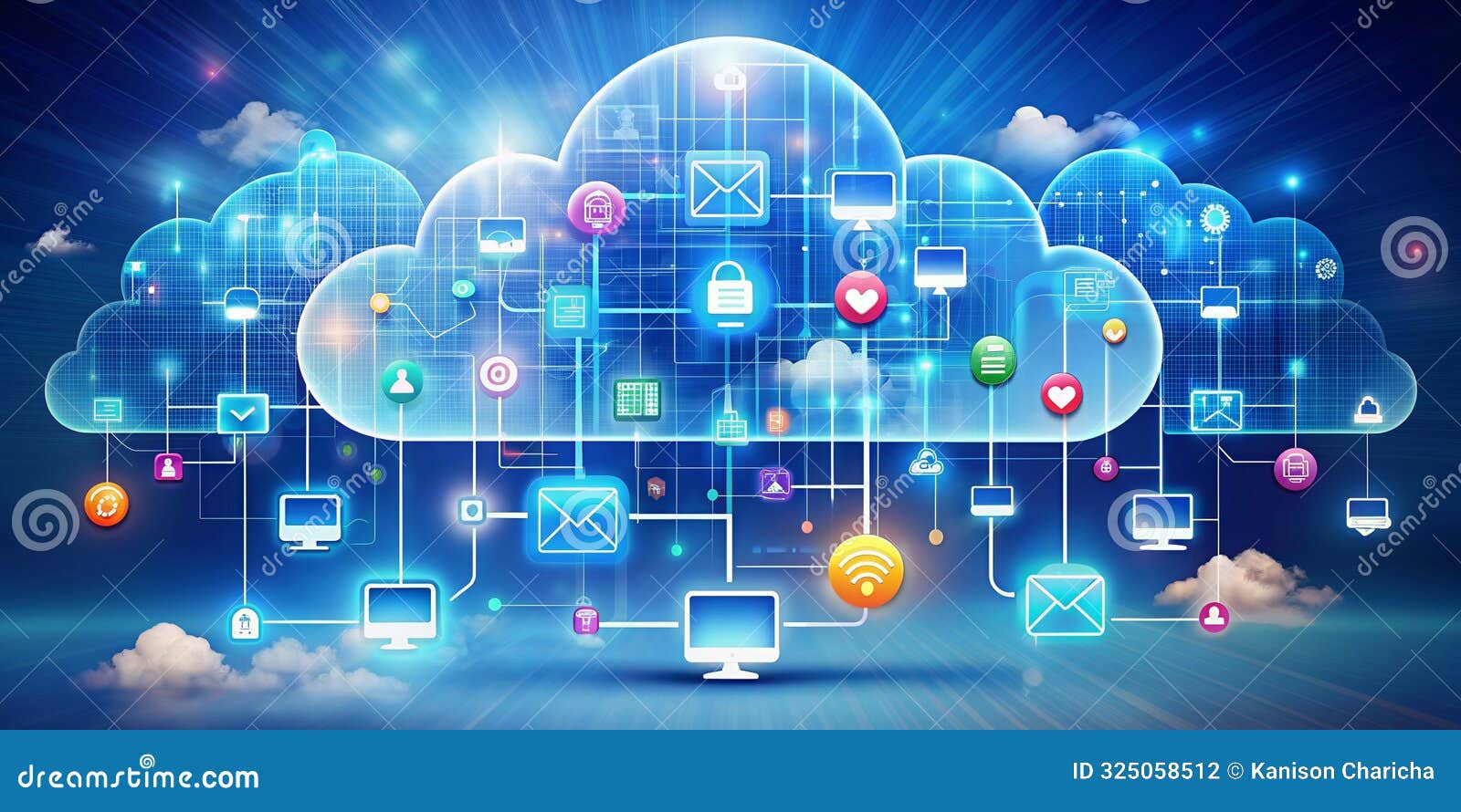 Information Platforms in the Cloud AI-Generated Content Stock ...