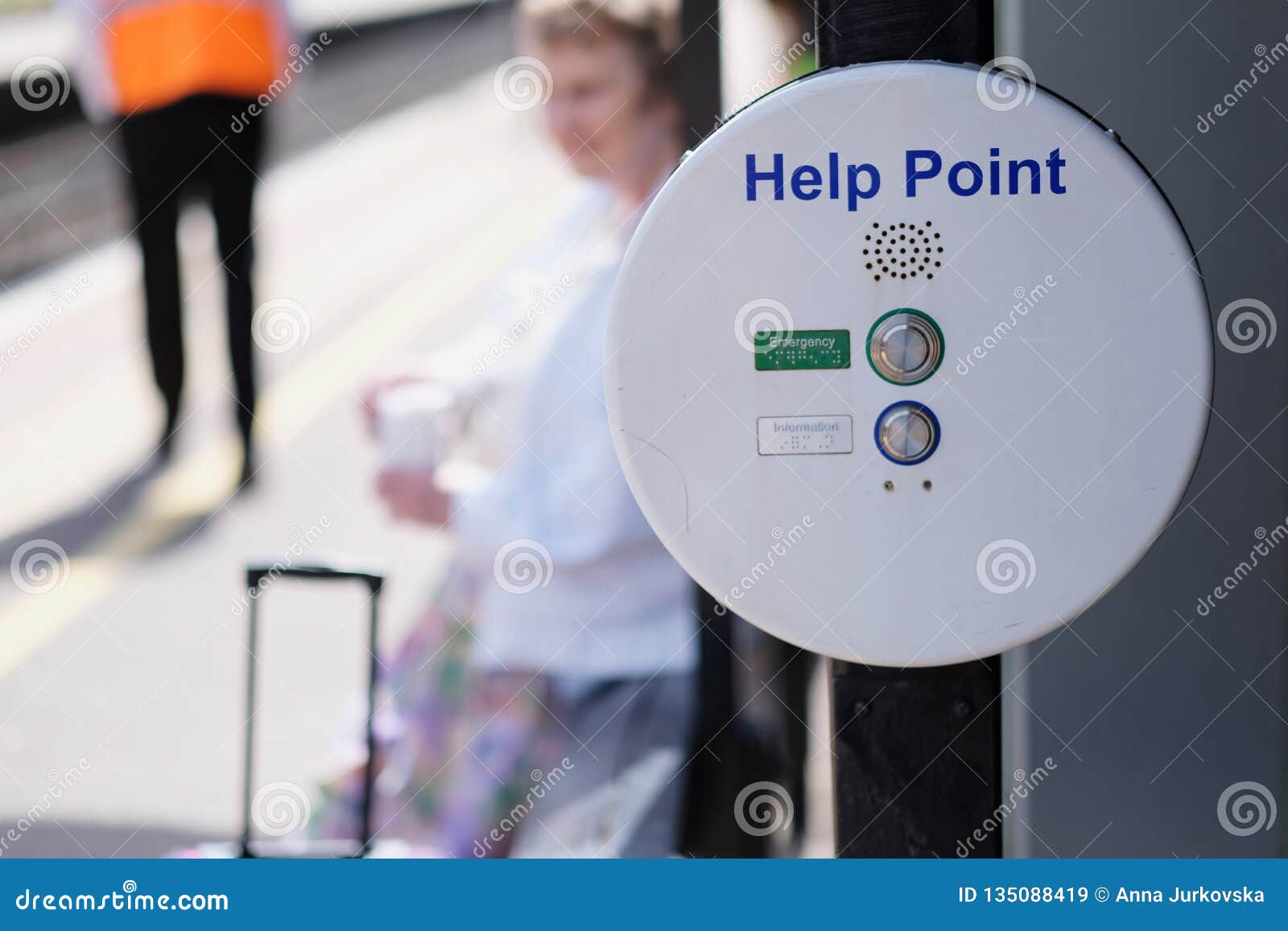 Information Point of Assistance for Passengers Stock Image - Image of ...
