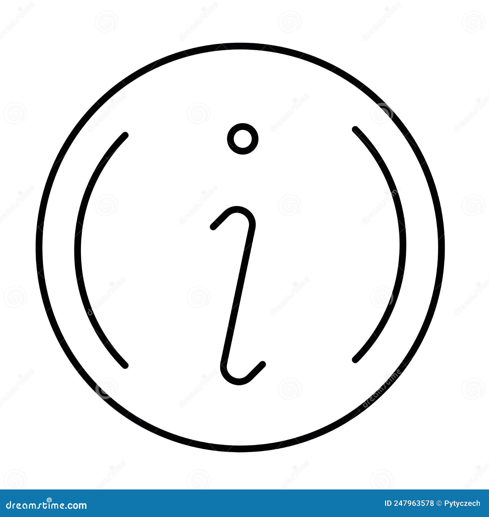 Information Point Thin Line Icon Stock Vector - Illustration of thick ...