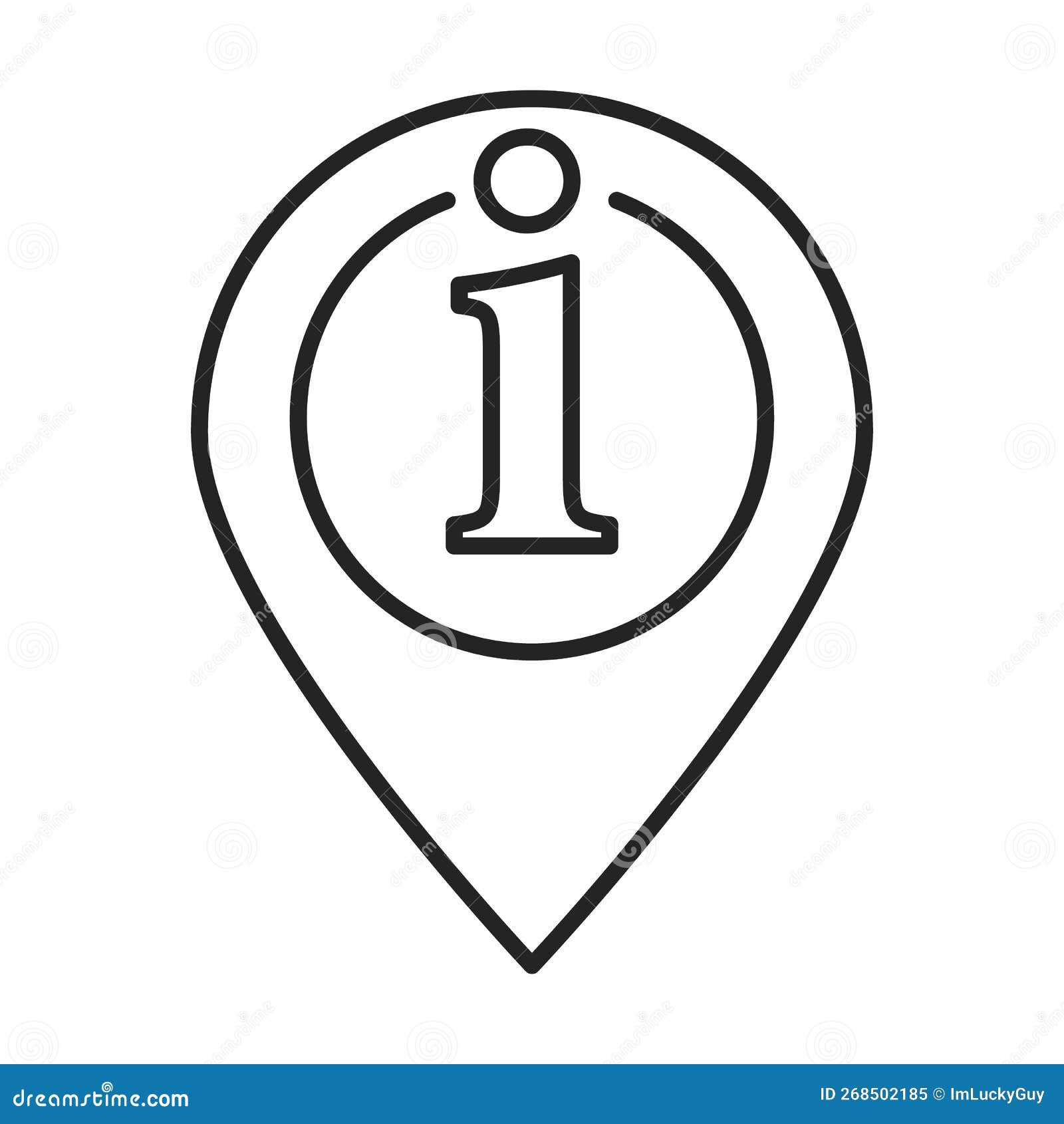 Information Point Vector Isolated. Symbol of a Location Info Stock ...