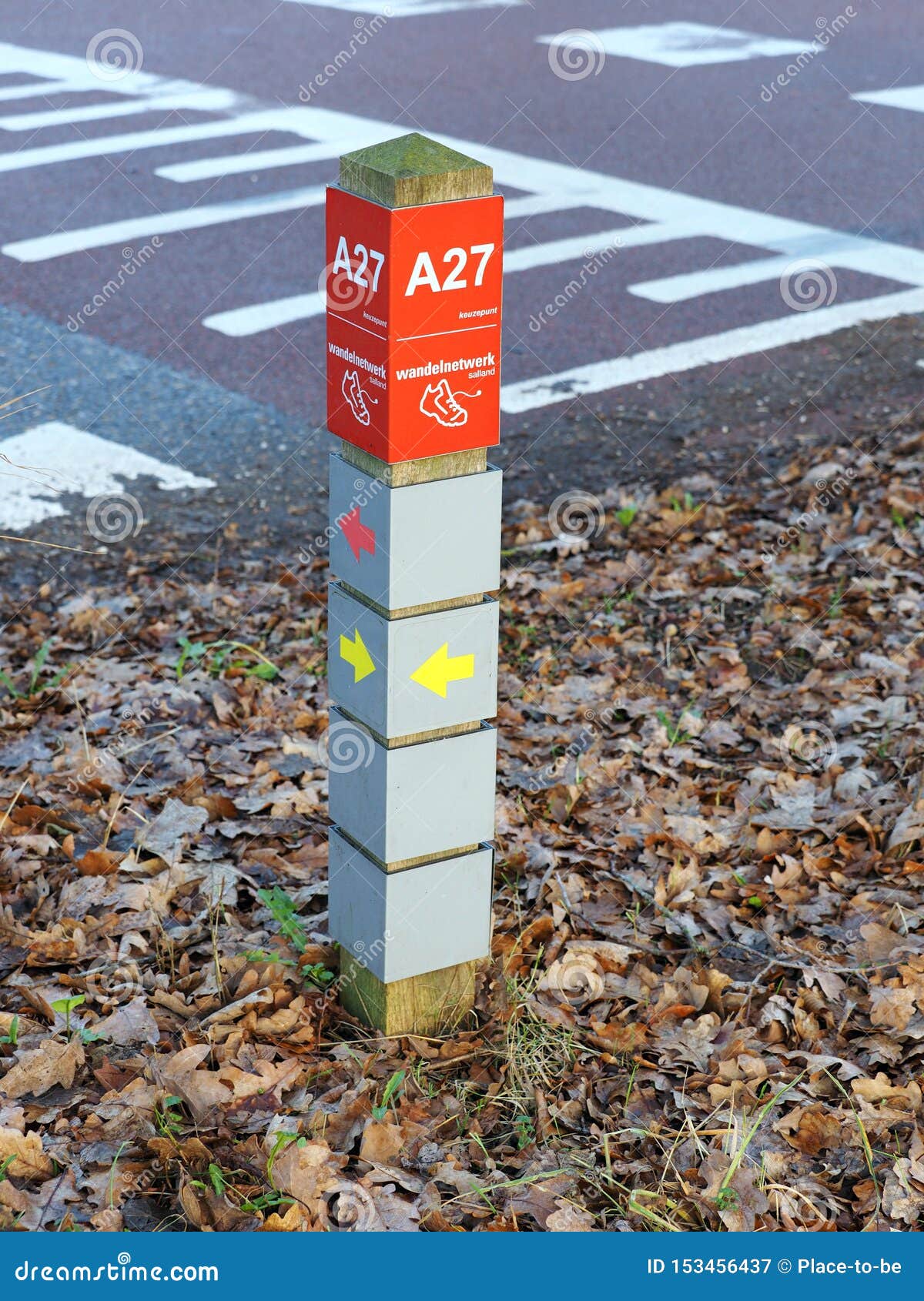 Walkway Information Pole in the Netherlands Editorial Photography ...