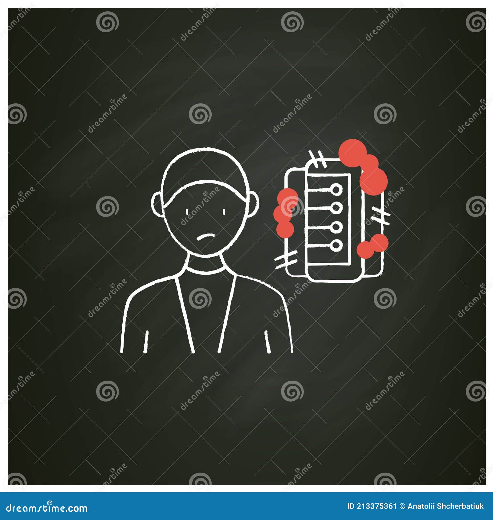 Information Pollution Chalk Icon Stock Vector - Illustration of ...