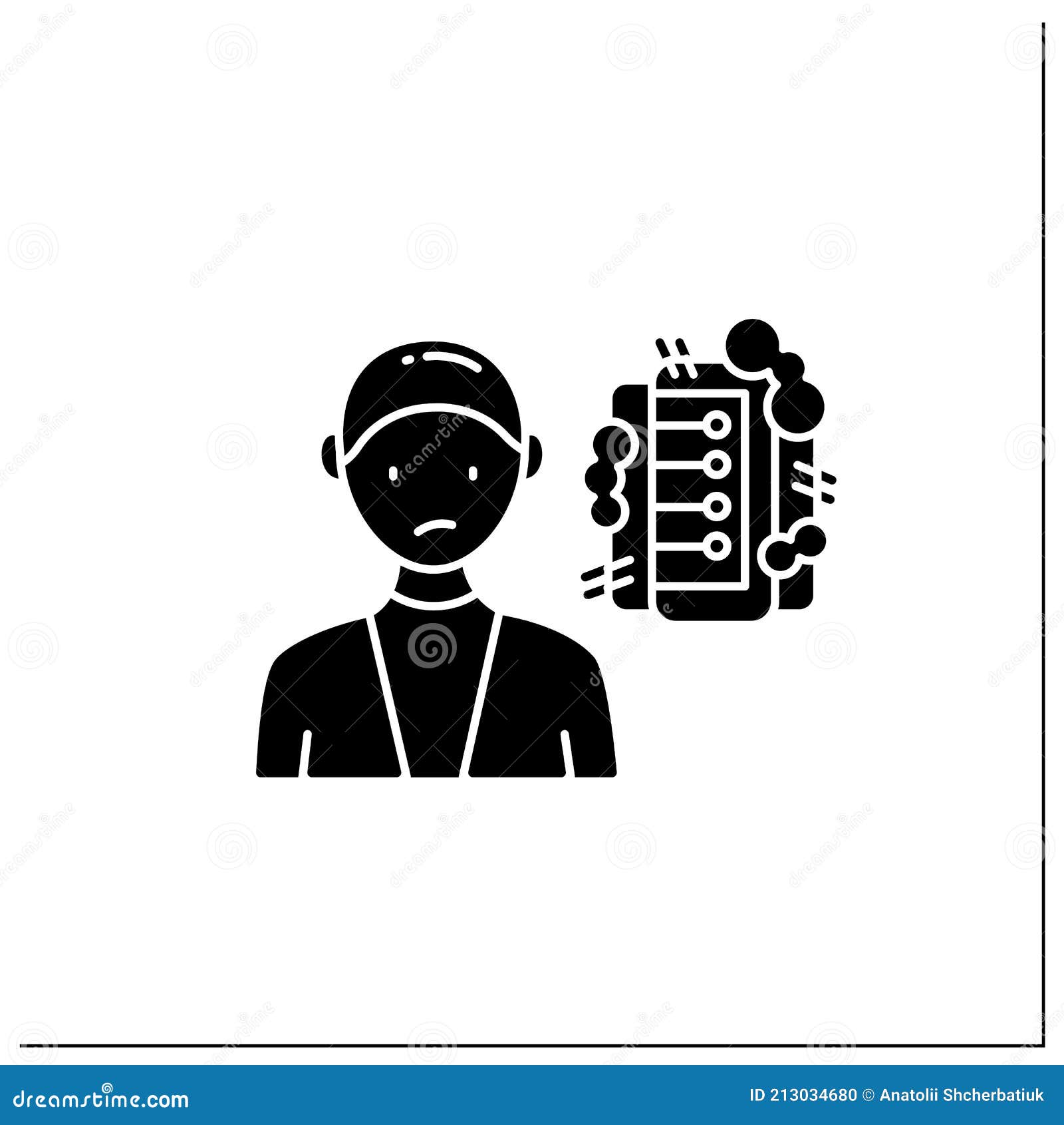 Information Pollution Glyph Icon Stock Vector - Illustration of ...