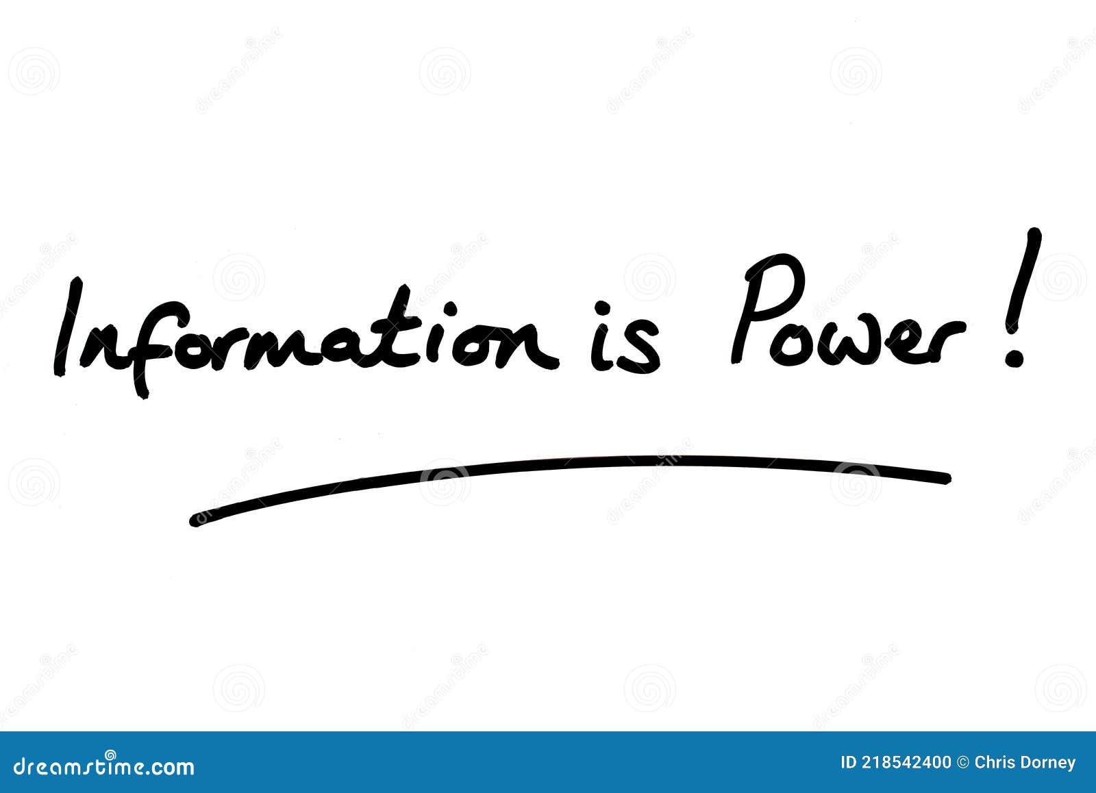 Information is Power stock illustration. Illustration of ability ...