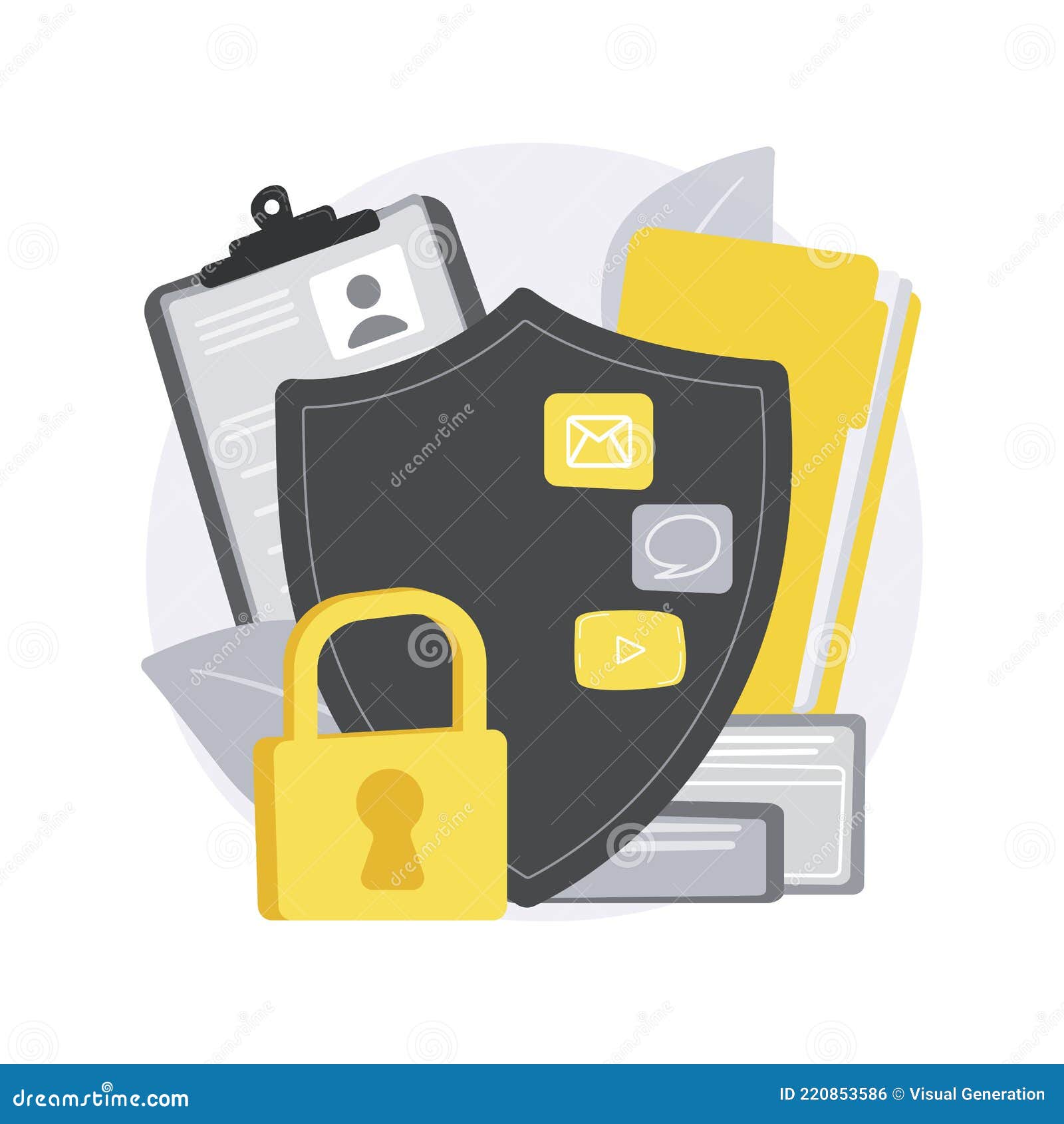 Information Privacy Abstract Concept Vector Illustration. Stock Vector ...