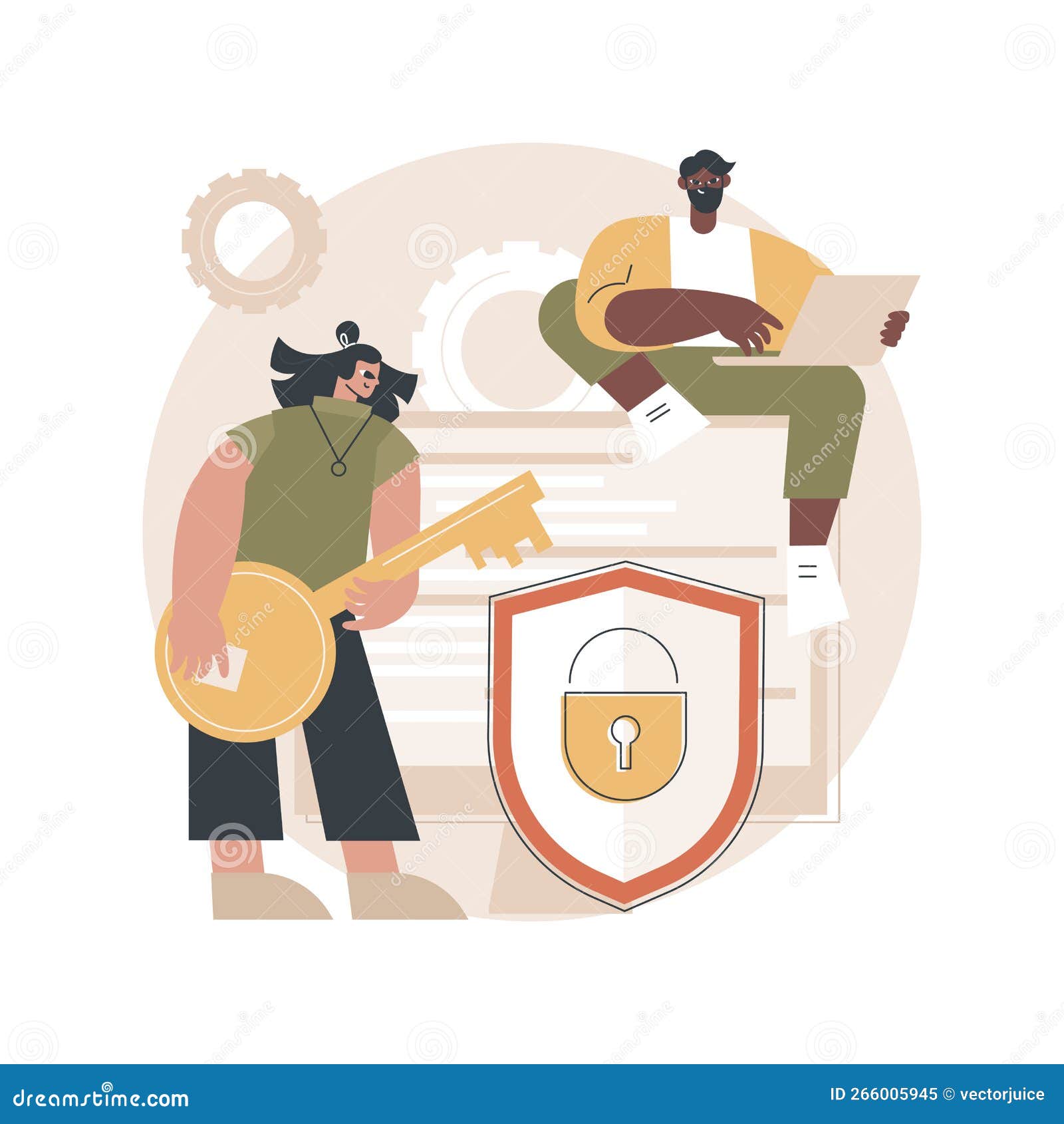 Information Privacy Abstract Concept Vector Illustration Stock Vector ...