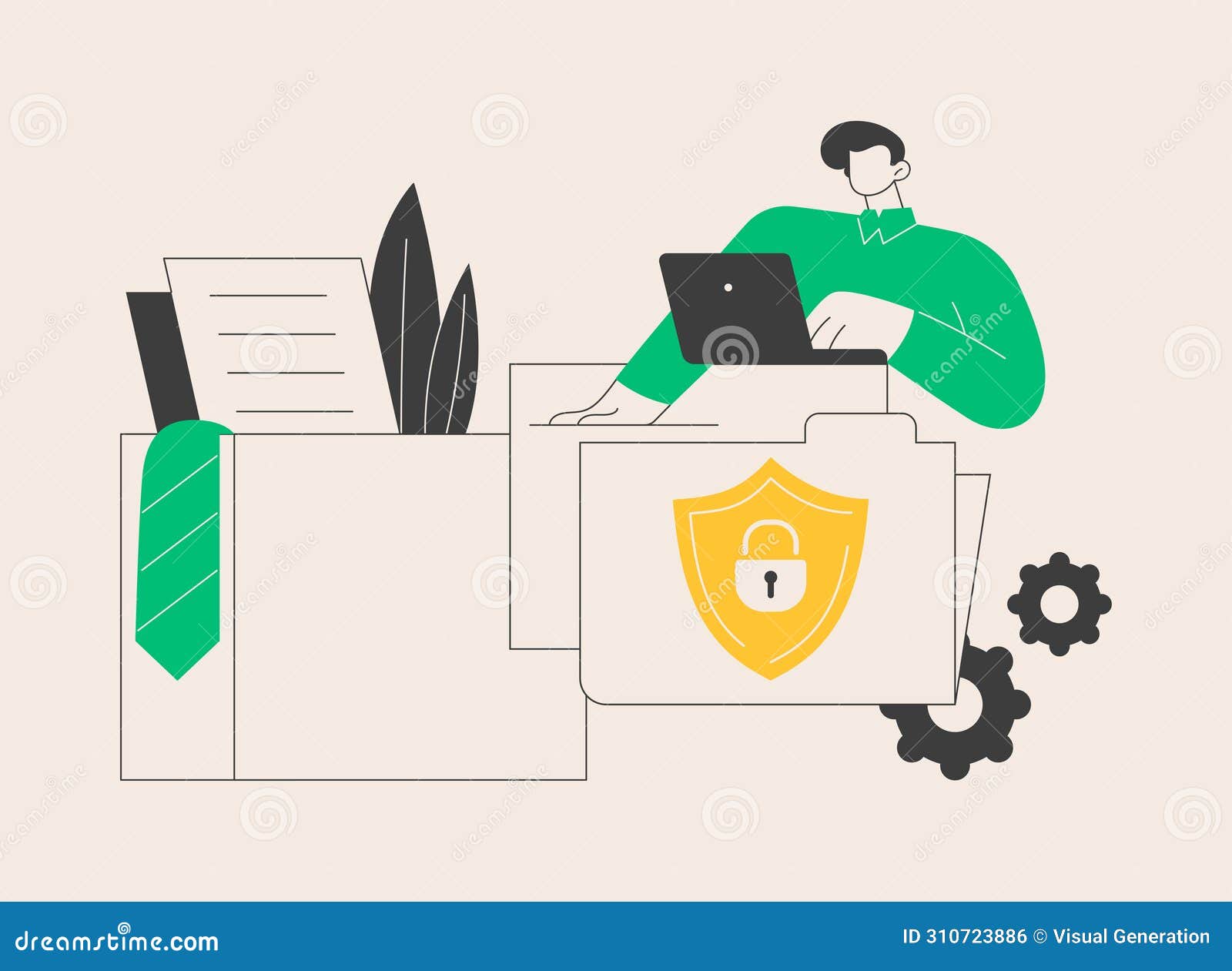 Information Privacy Abstract Concept Vector Illustration. Stock ...