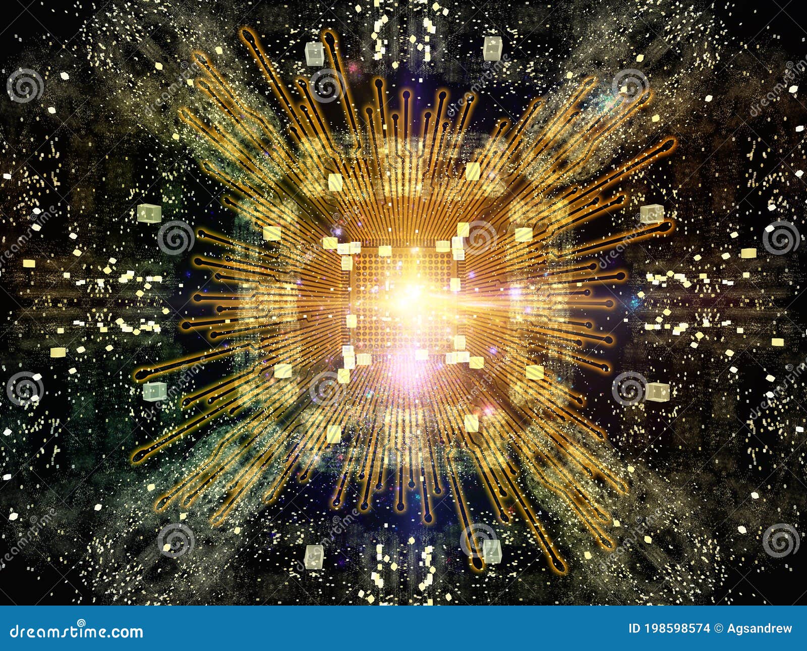 Information Processor stock illustration. Illustration of education ...