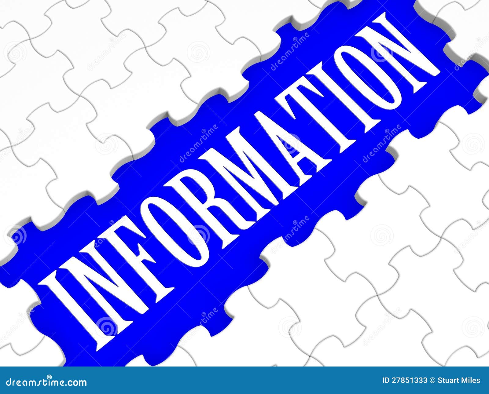 Information Puzzle Showing Help and Support Stock Illustration ...